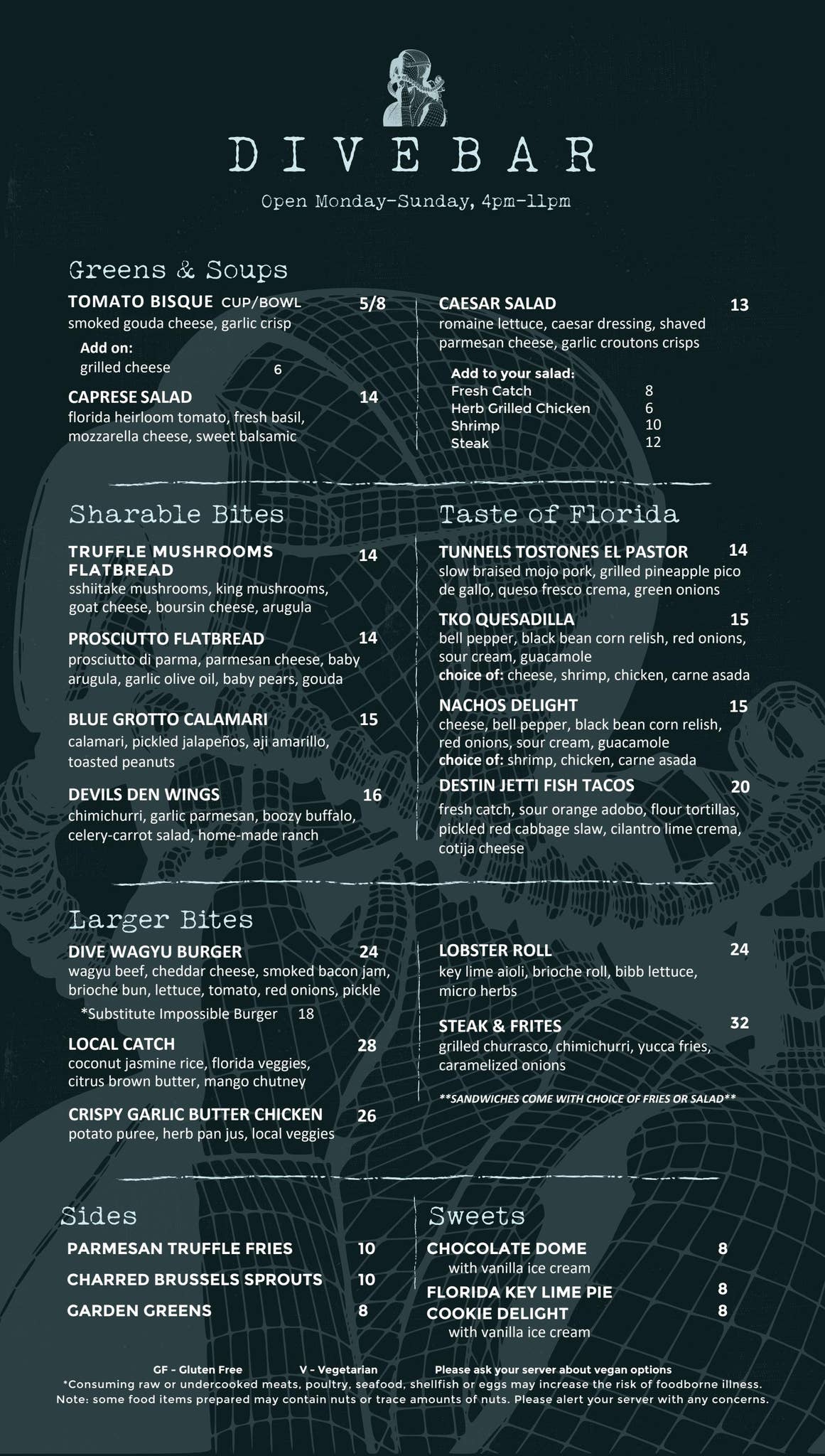 Dive Bar Dinner Menu by DHM AMKT 4 - Issuu