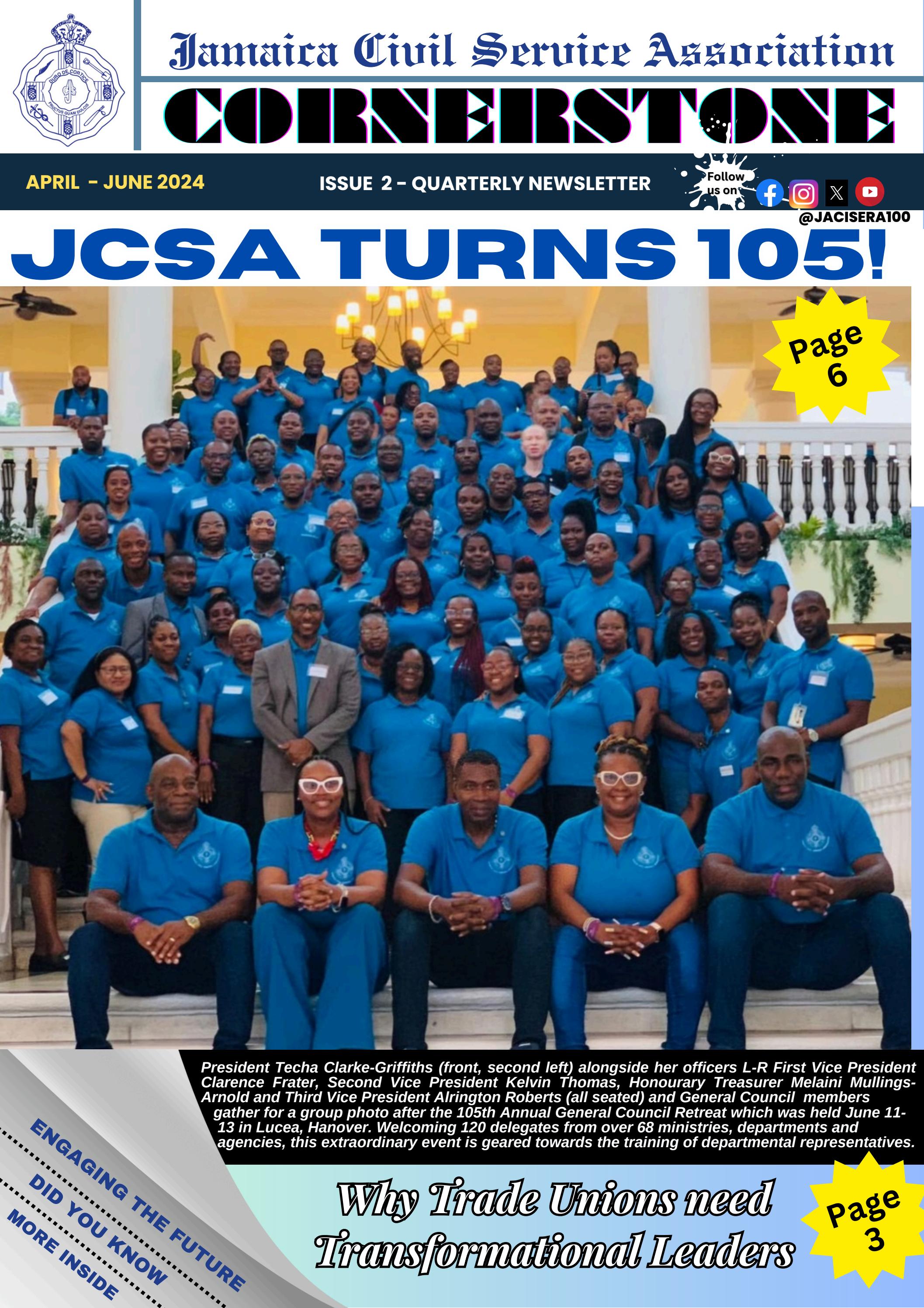 Cornerstone Newsletter -JCSA Turns 105! by Jamaica CSA - Issuu