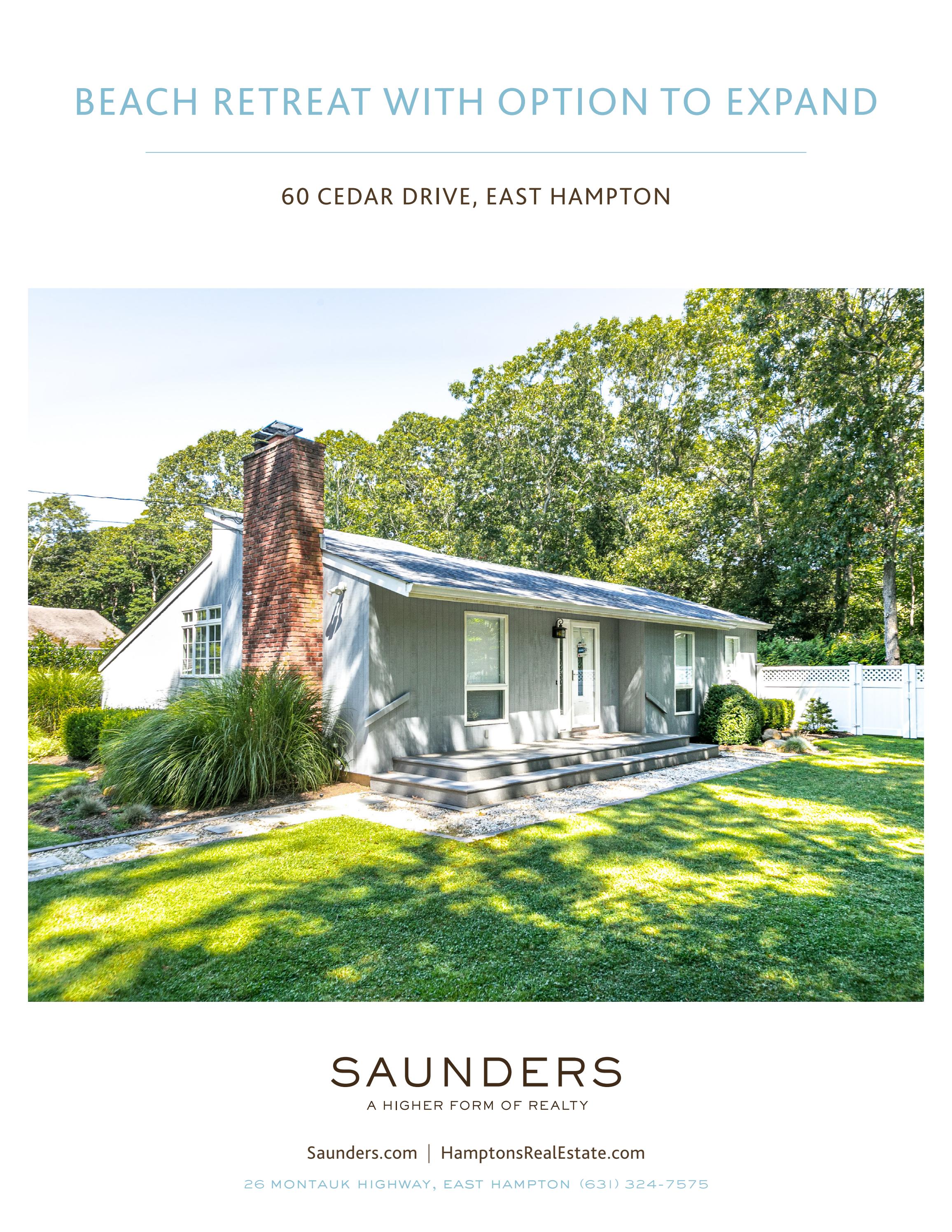60 Cedar Drive, East Hampton Brochure by Saunders & Associates - Issuu