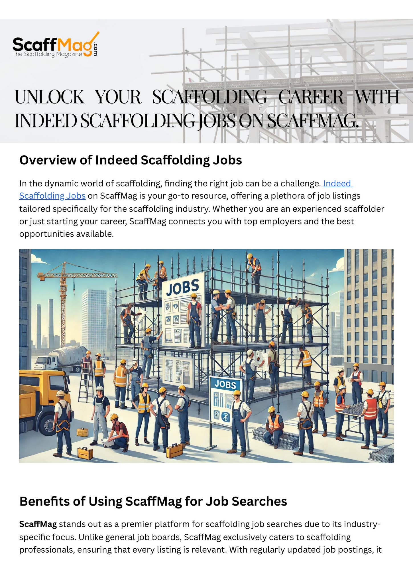 Unlock Your Scaffolding Career with Indeed Scaffolding Jobs on ScaffMag ...