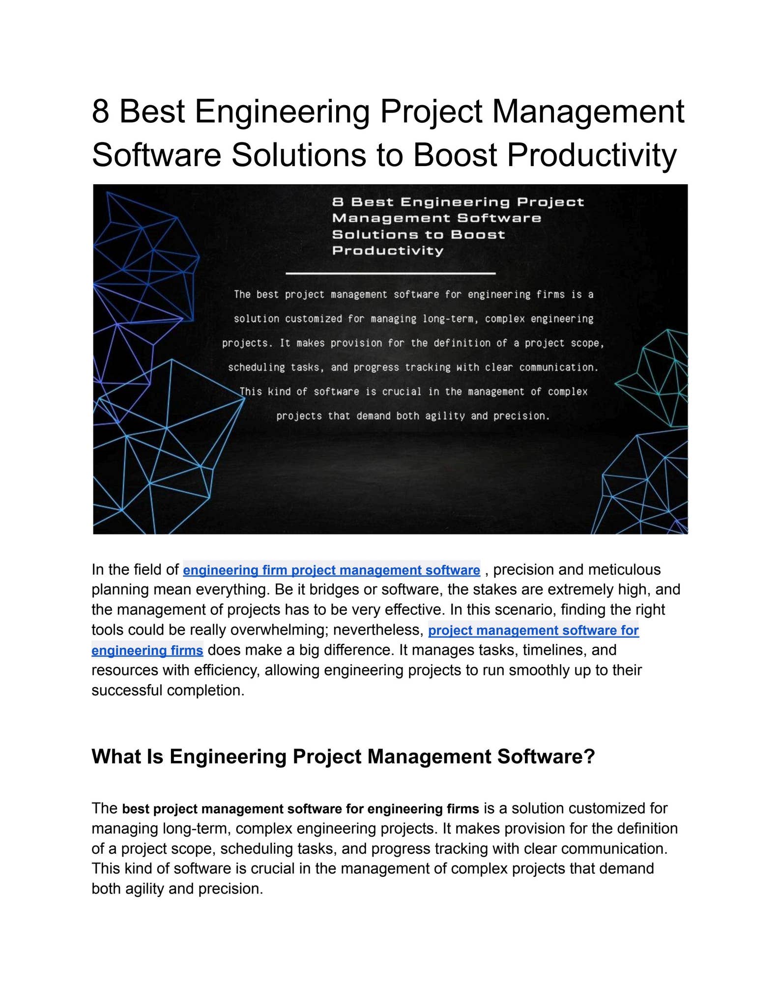 8 Best Engineering Project Management Software Solutions to Boost ...