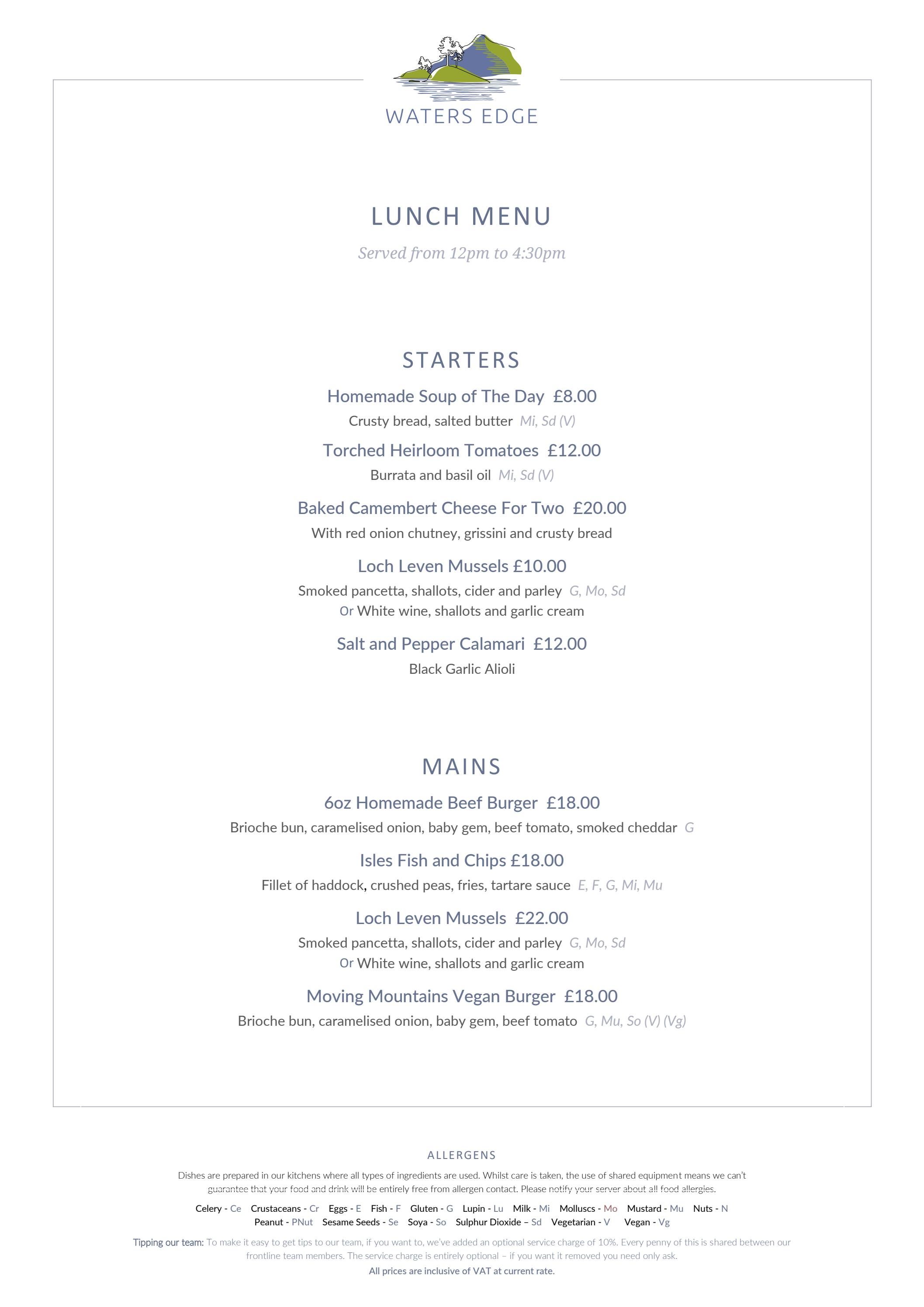 Isles of Glencoe Summer menu - Lunch by Crieff Hydro - Issuu