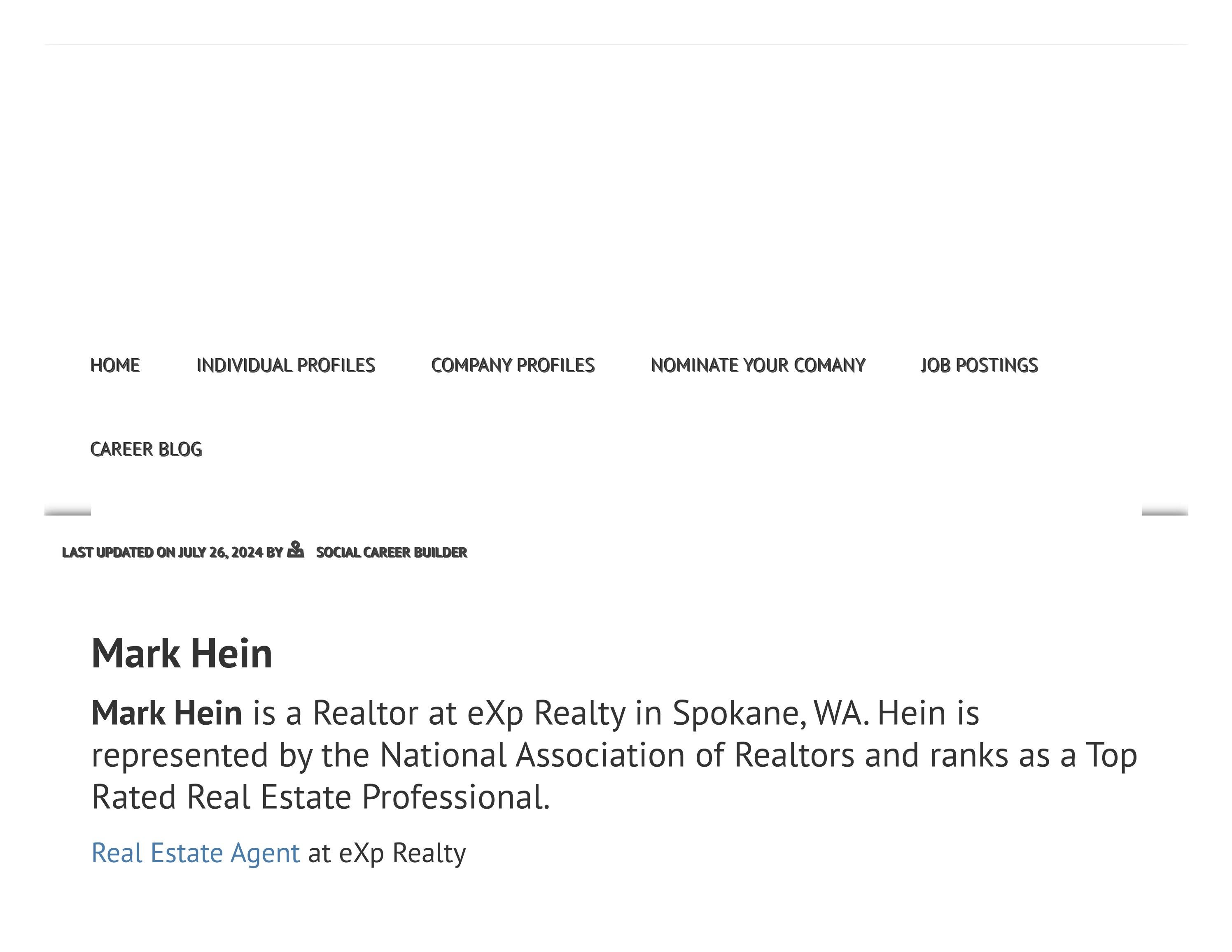 Mark Hein eXp Realty - Social Career Builder by Mark Hein - Issuu