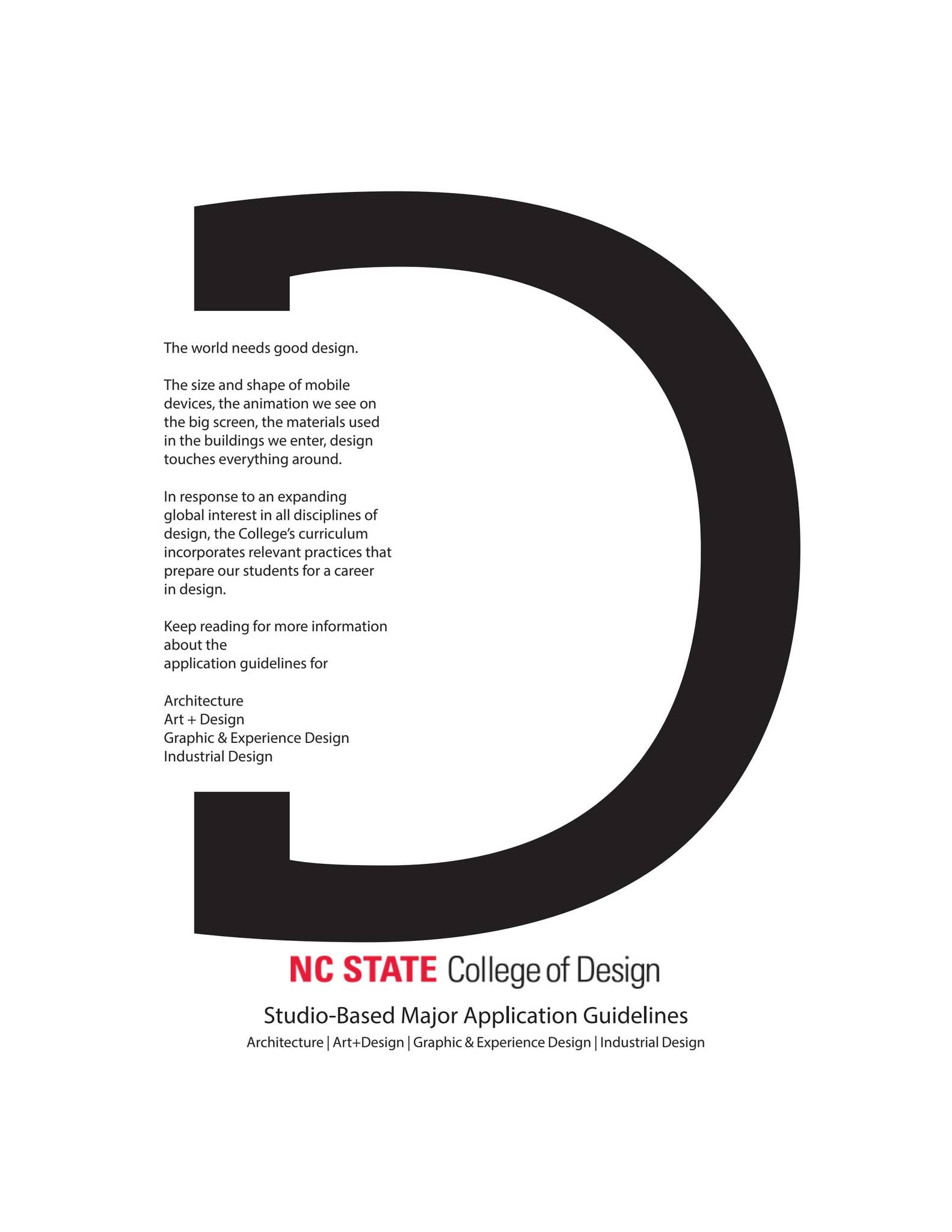 College of Design Portfolio Recommendations by NC State College of ...