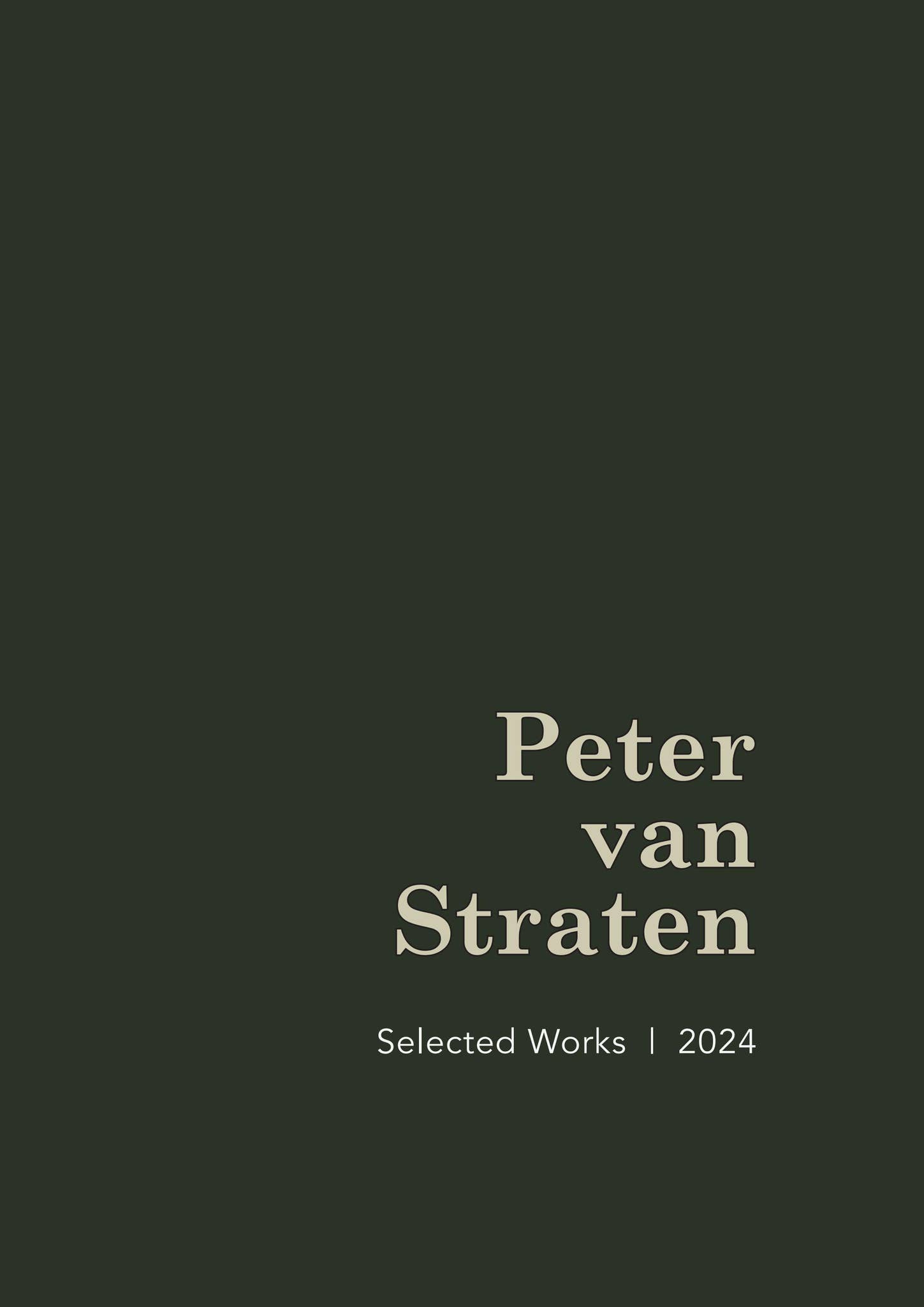 Peter van Straten by Olivia Seay - Issuu