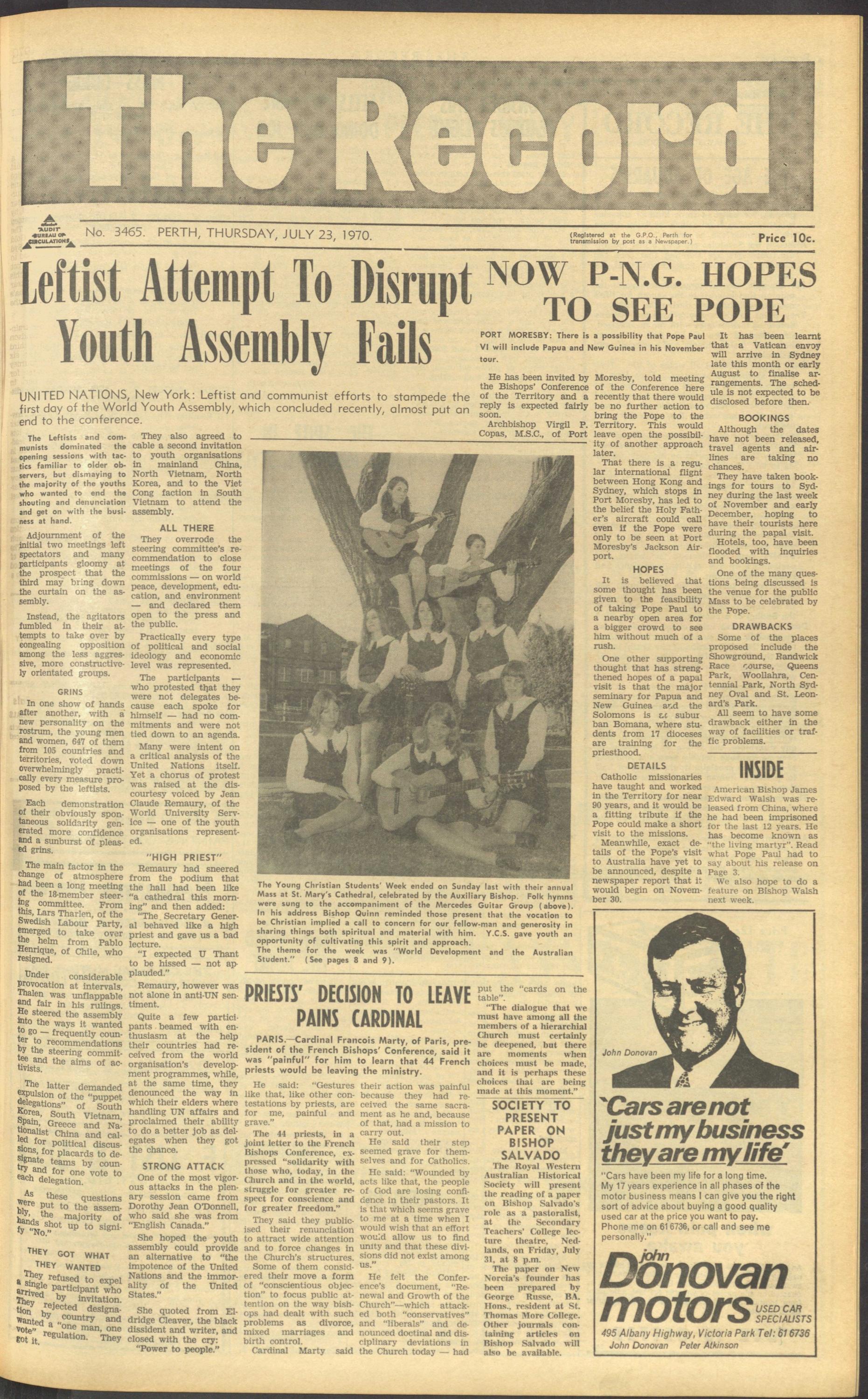 The Record Newspaper 23 July 1970 by The Record - Issuu