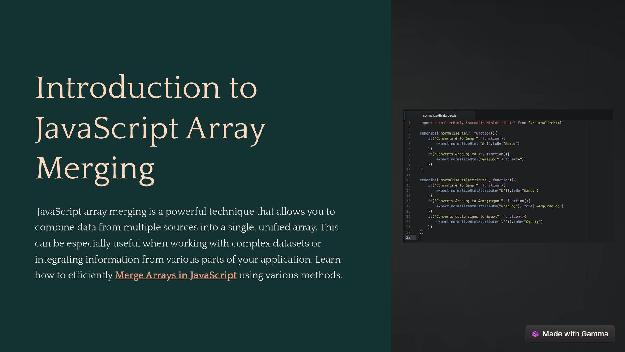 Mastering JavaScript: How to Merge Arrays Efficiently by Rahul - Issuu
