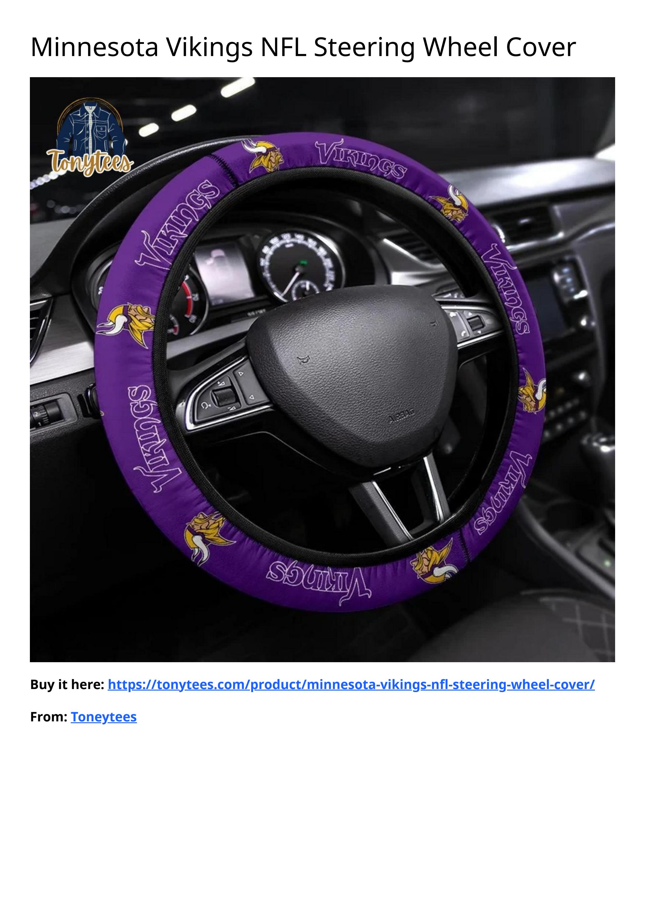 Minnesota Vikings NFL Steering Wheel Cover by Tonytees Store - Issuu