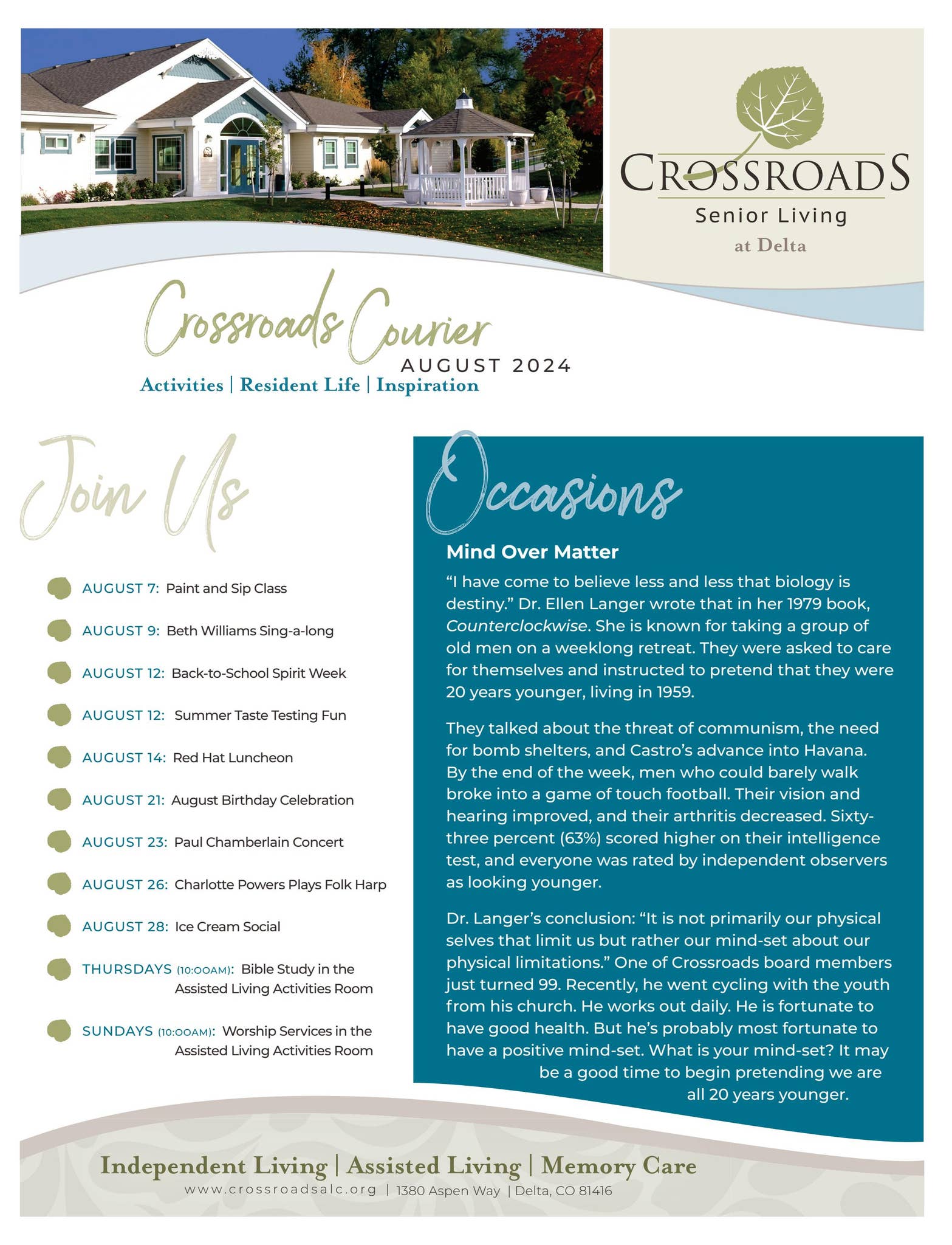 Crossroads Courier - Delta - August 2024 by Crossroads - Issuu