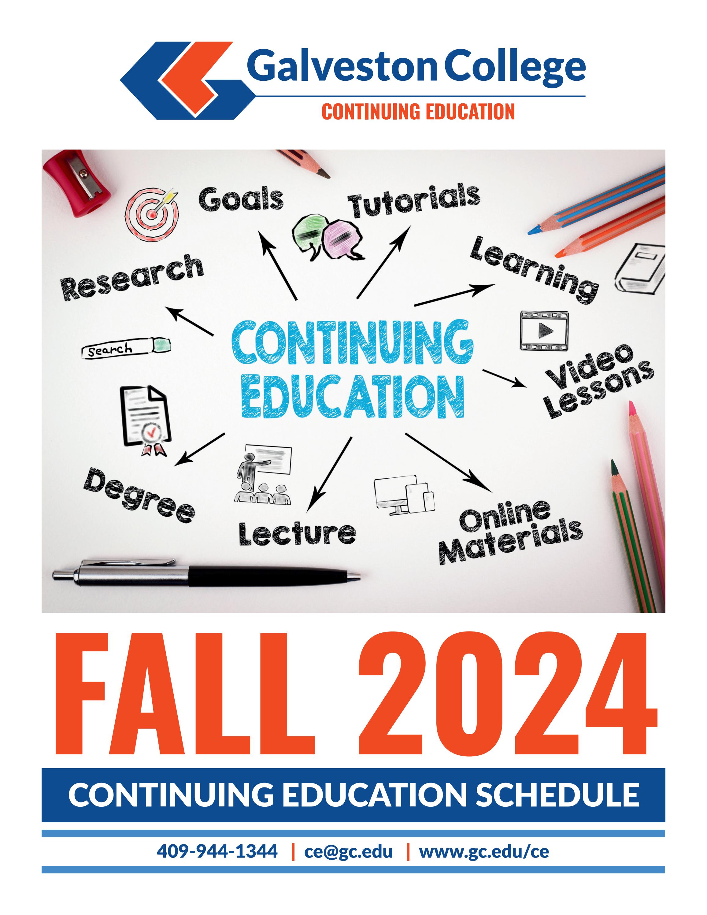 2024 Fall GC Continuing Education Schedule by Galveston College - Issuu