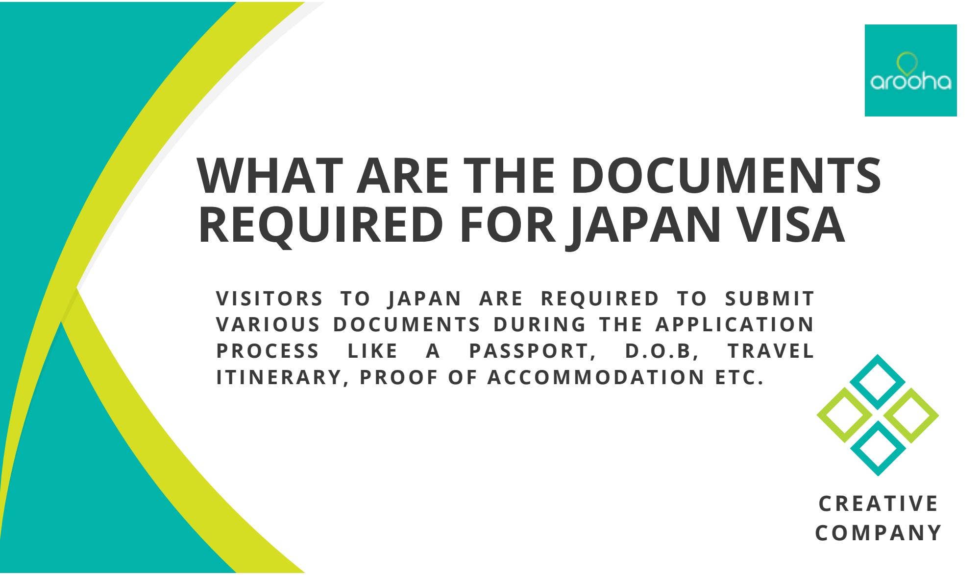 What Are The Documents Required for Japan Visa by Arooha Tours - Issuu