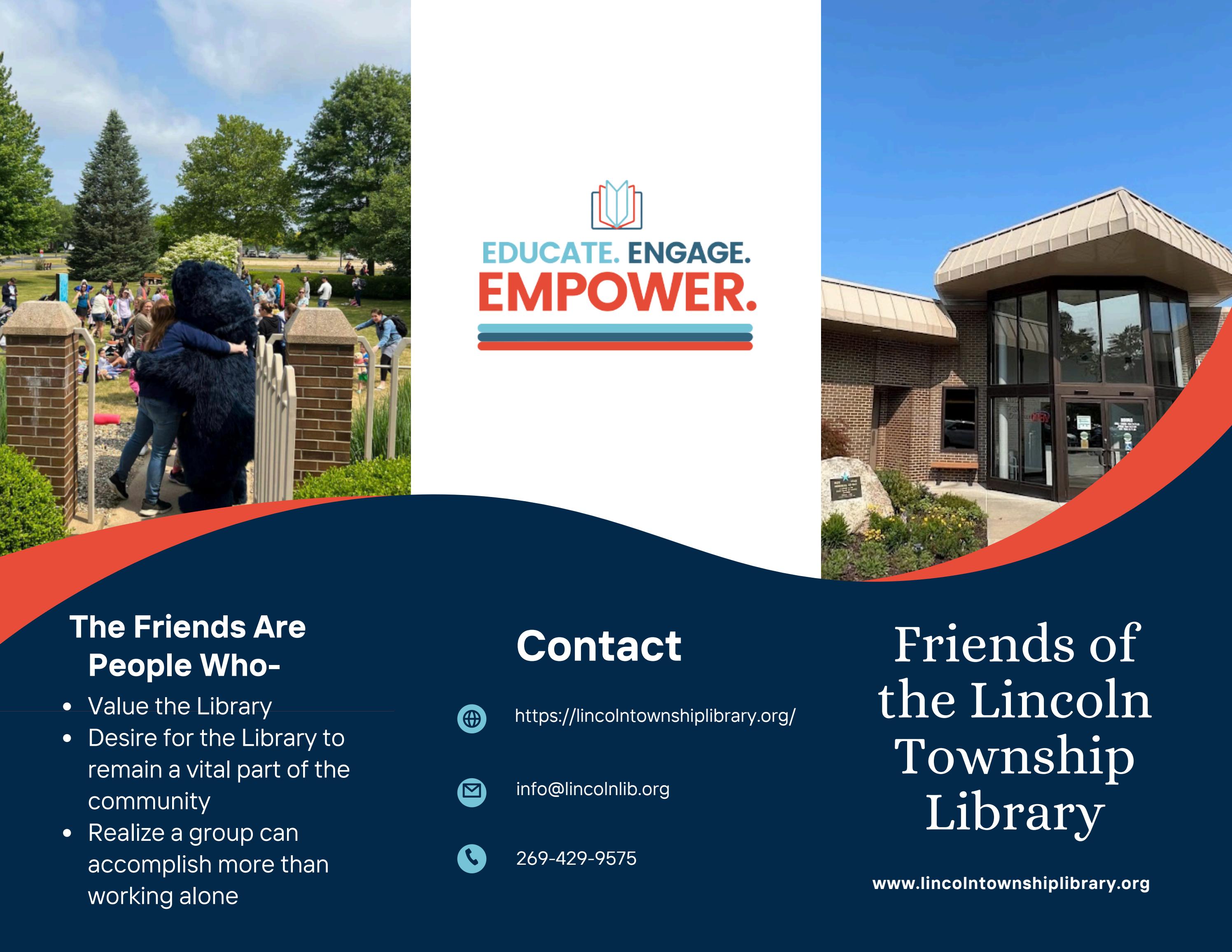 Friends of the Lincoln Township Library Brochure by ...