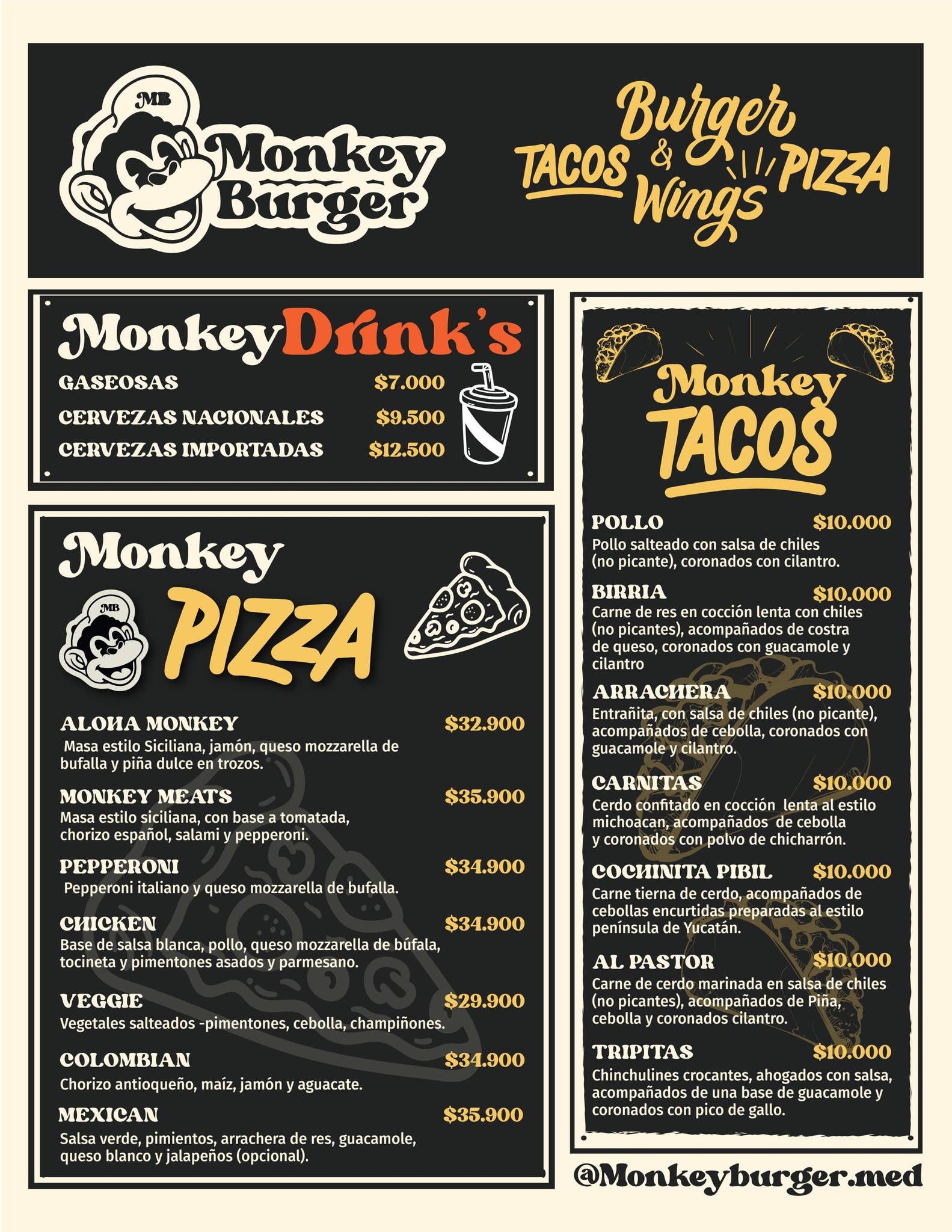 Carta Monkey Burger by monkeyburger - Issuu