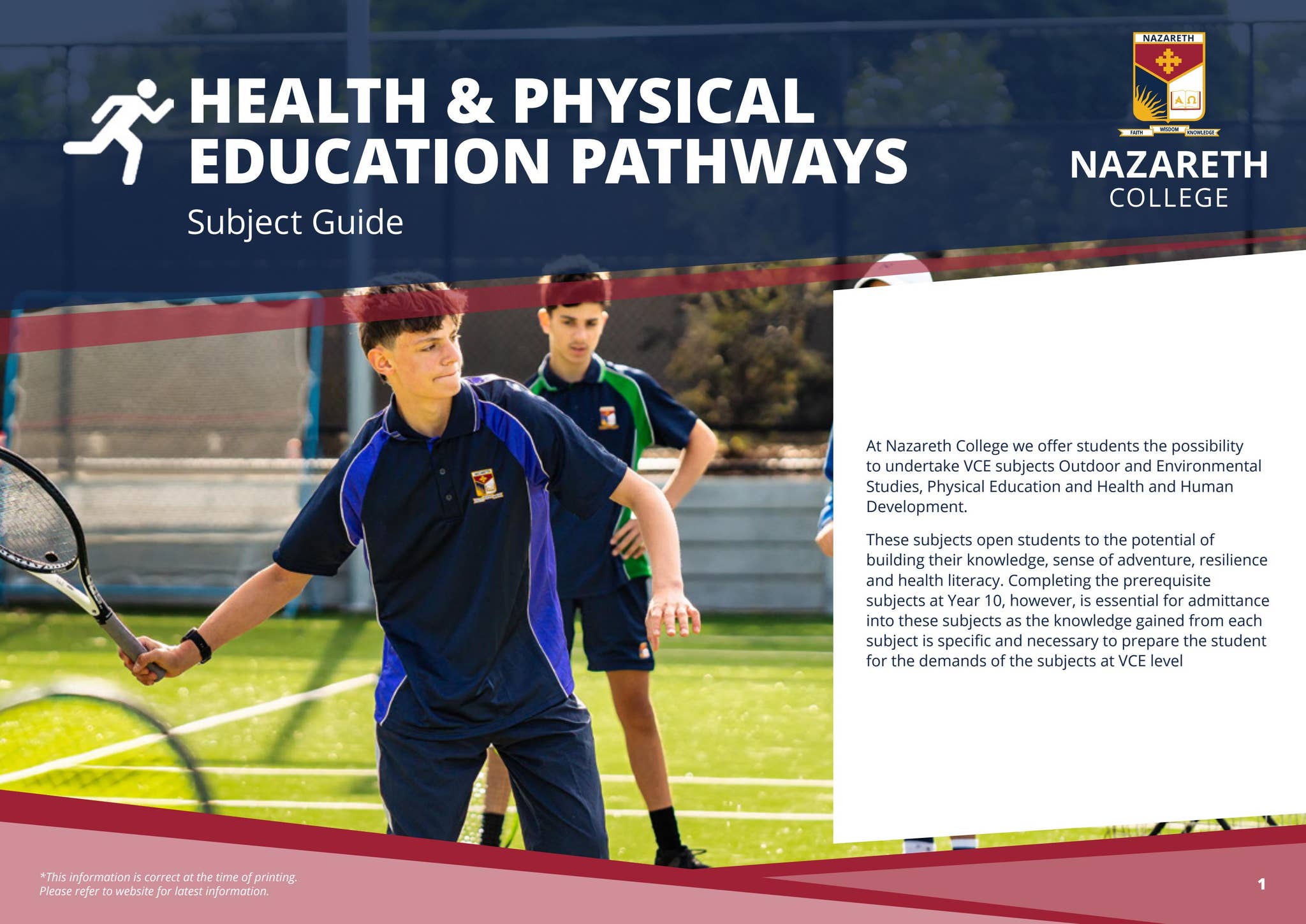 Health and PE Pathways 2025 by nazarethcollege - Issuu