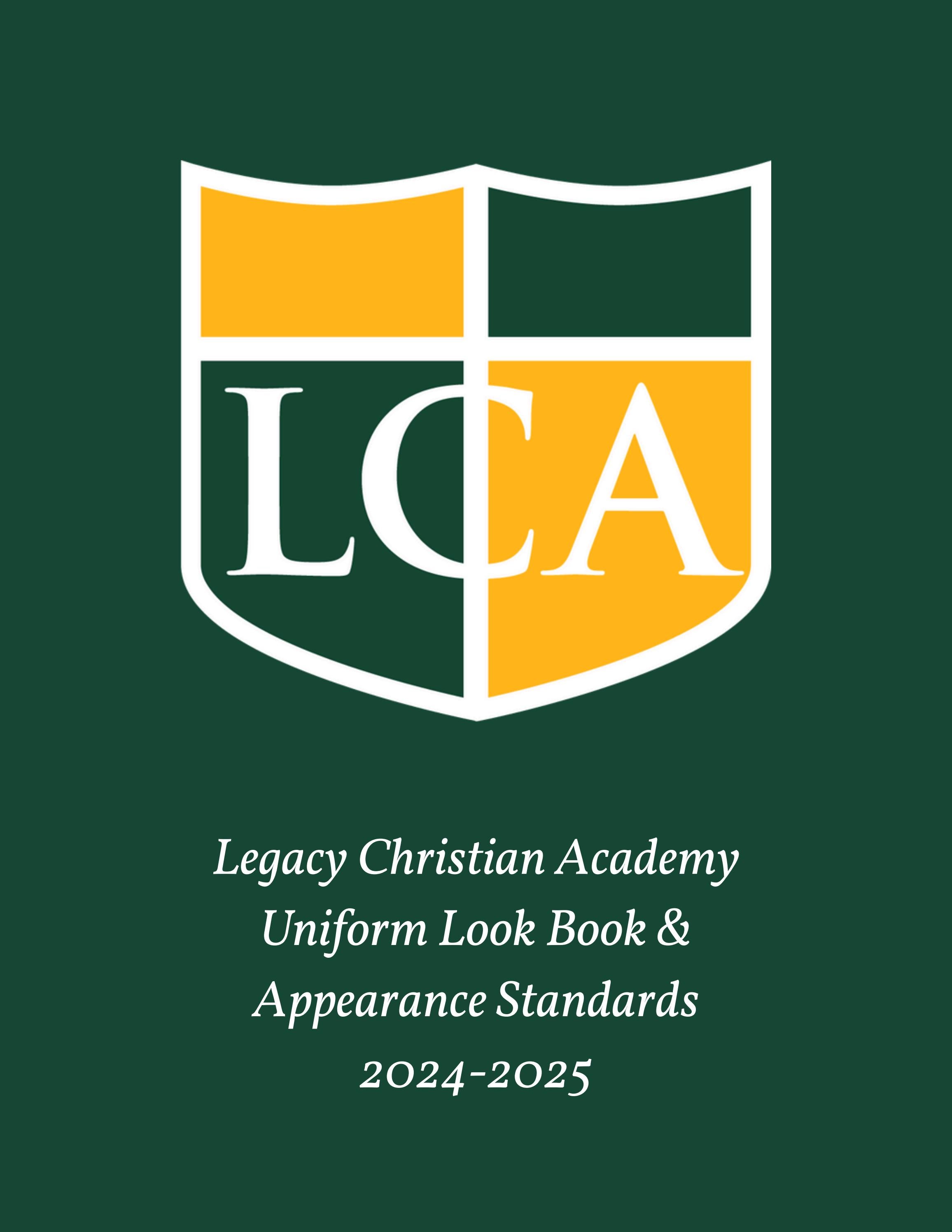 24-25 LCA Uniform Look Book & Standard of Appearance Guidelines by ...