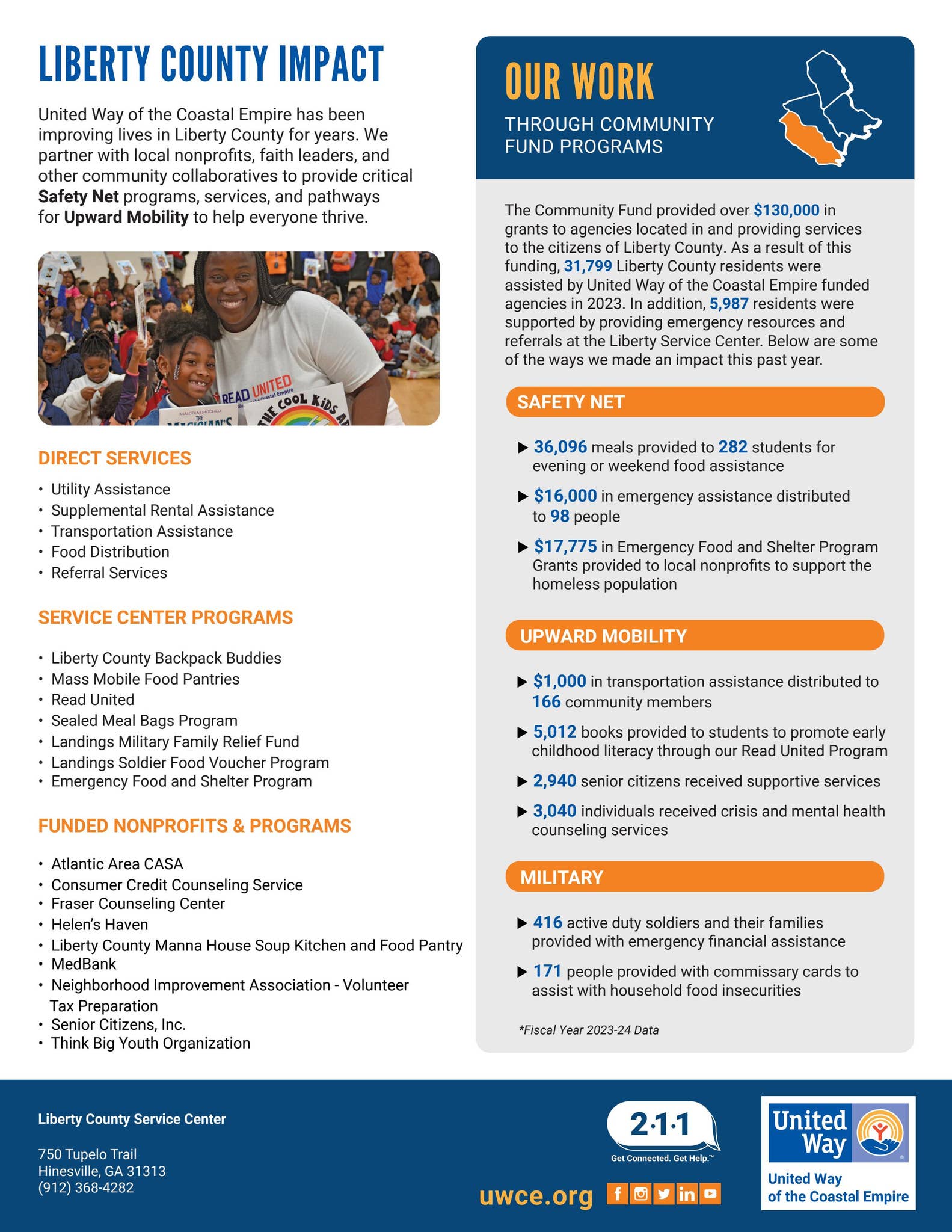FY25 Impact Flyer. Liberty County by United Way of the Coastal Empire ...