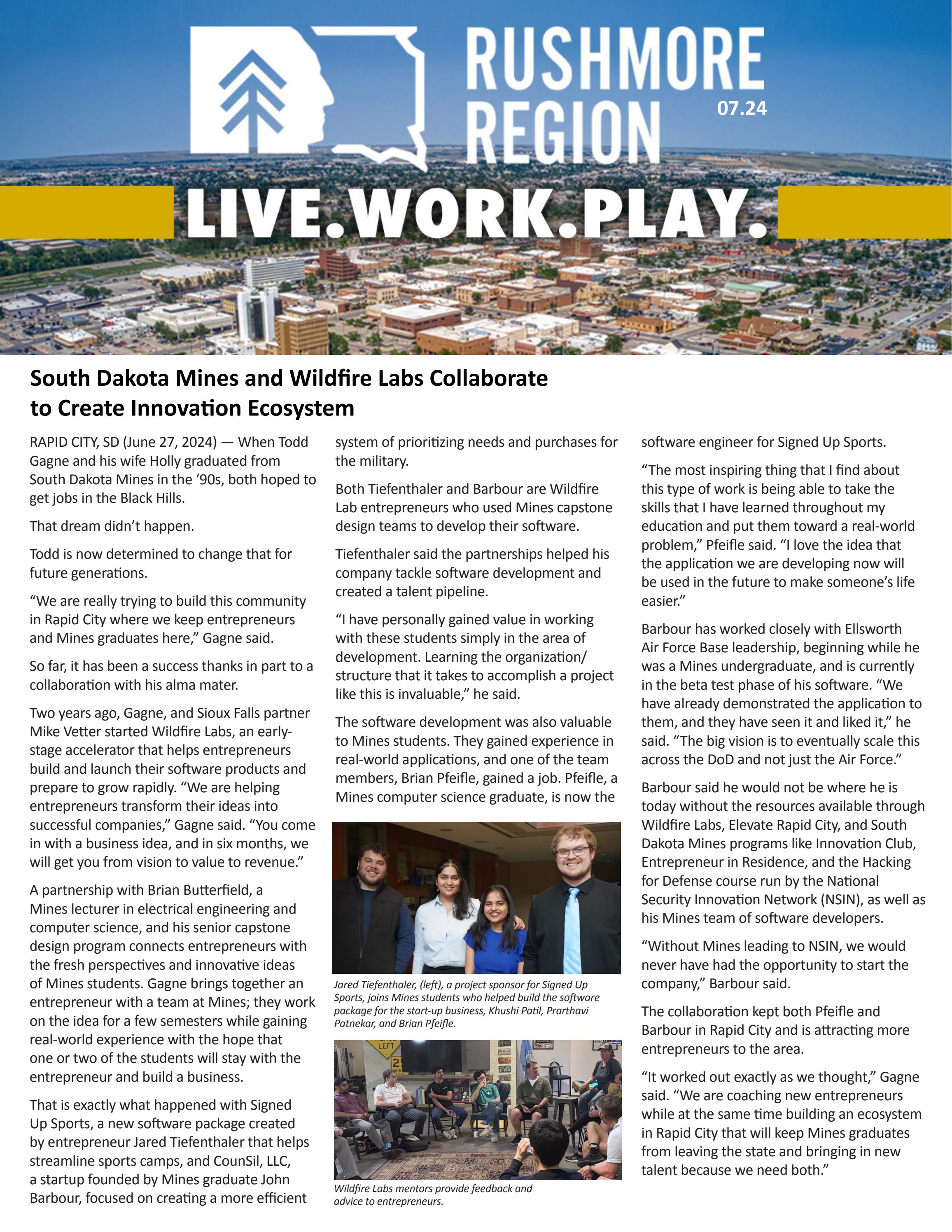 Rushmore Region Newsletter - July 2024 by MidwestMarketingSD - Issuu