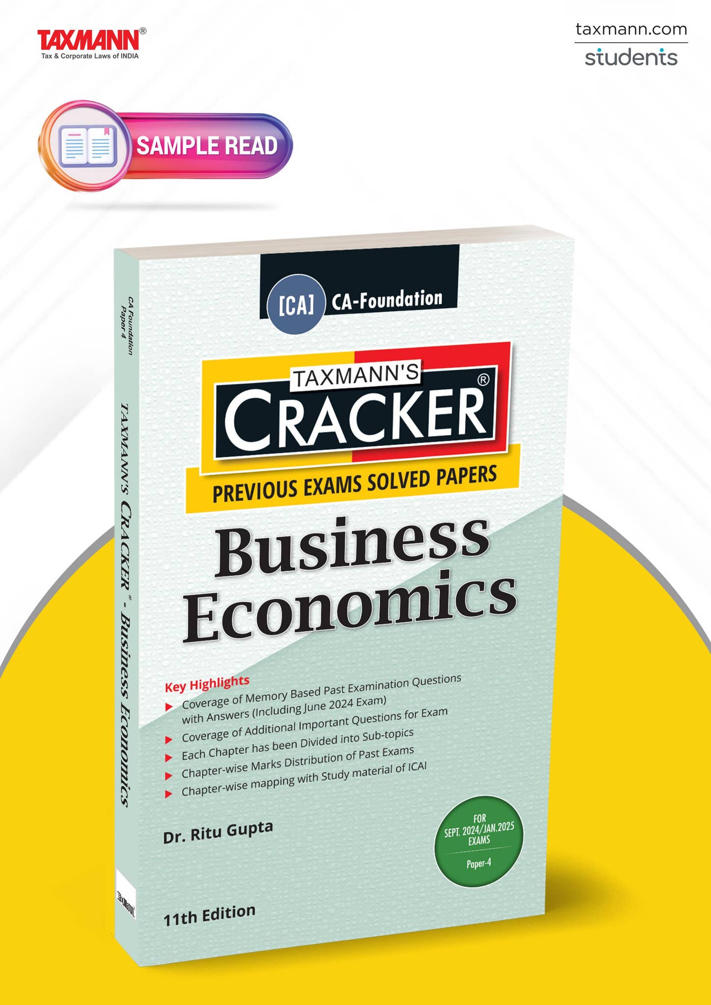 Taxmann's Business Economics (Economics) | CRACKER by Taxmann - Issuu