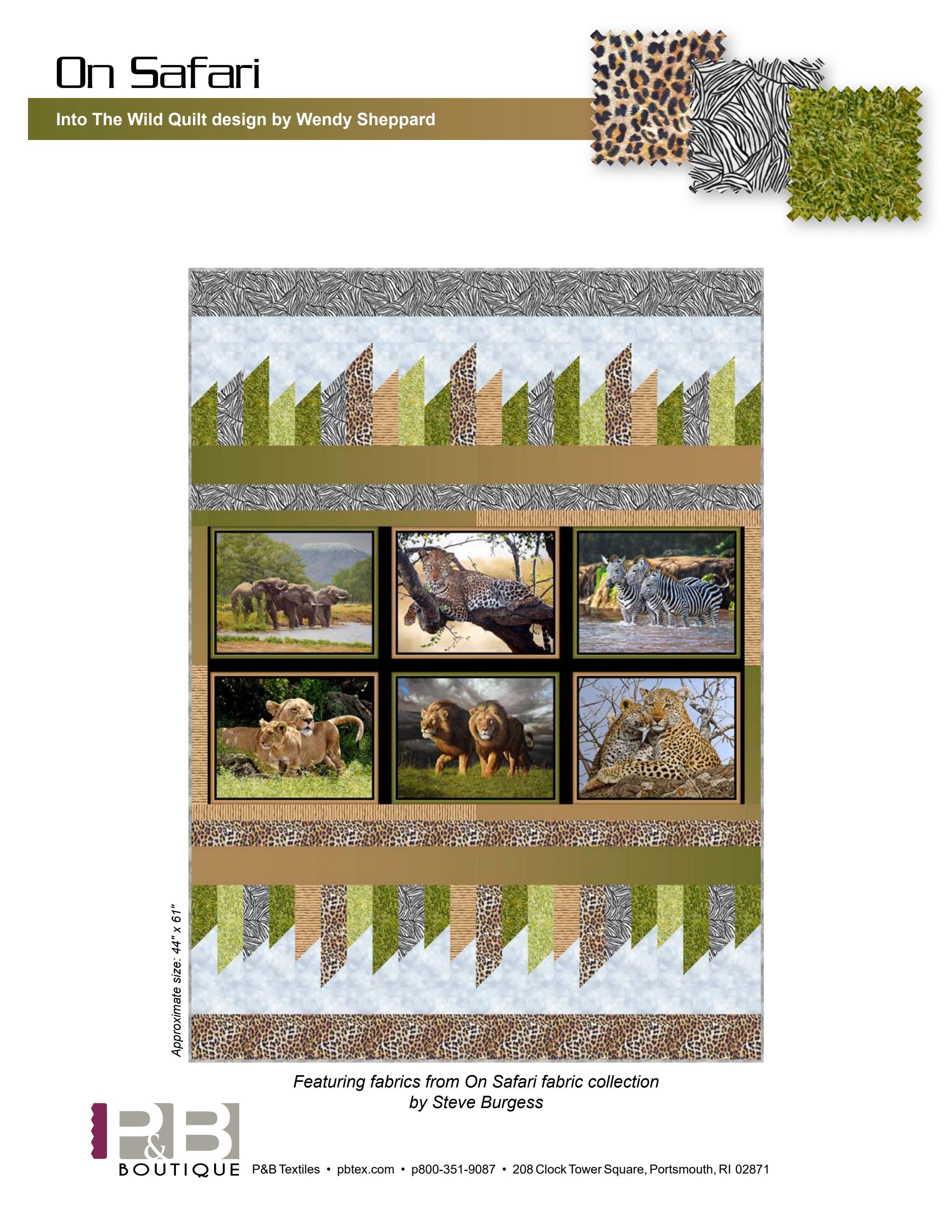 P&B Textiles - Into the Wild Free Pattern by EE Schenck Company - Issuu