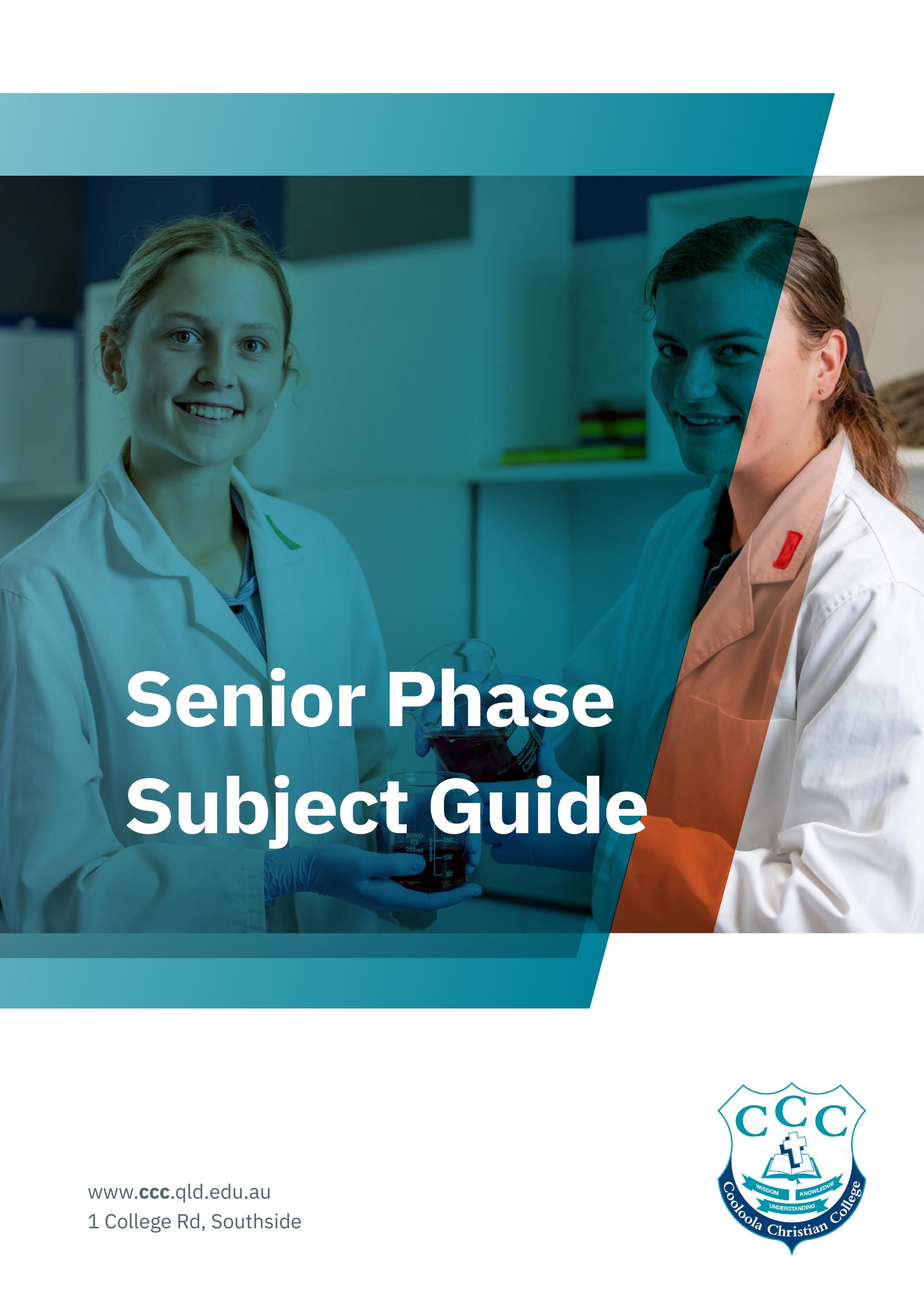 Senior Phase Subject Handbook by Cooloola Christian College - Issuu