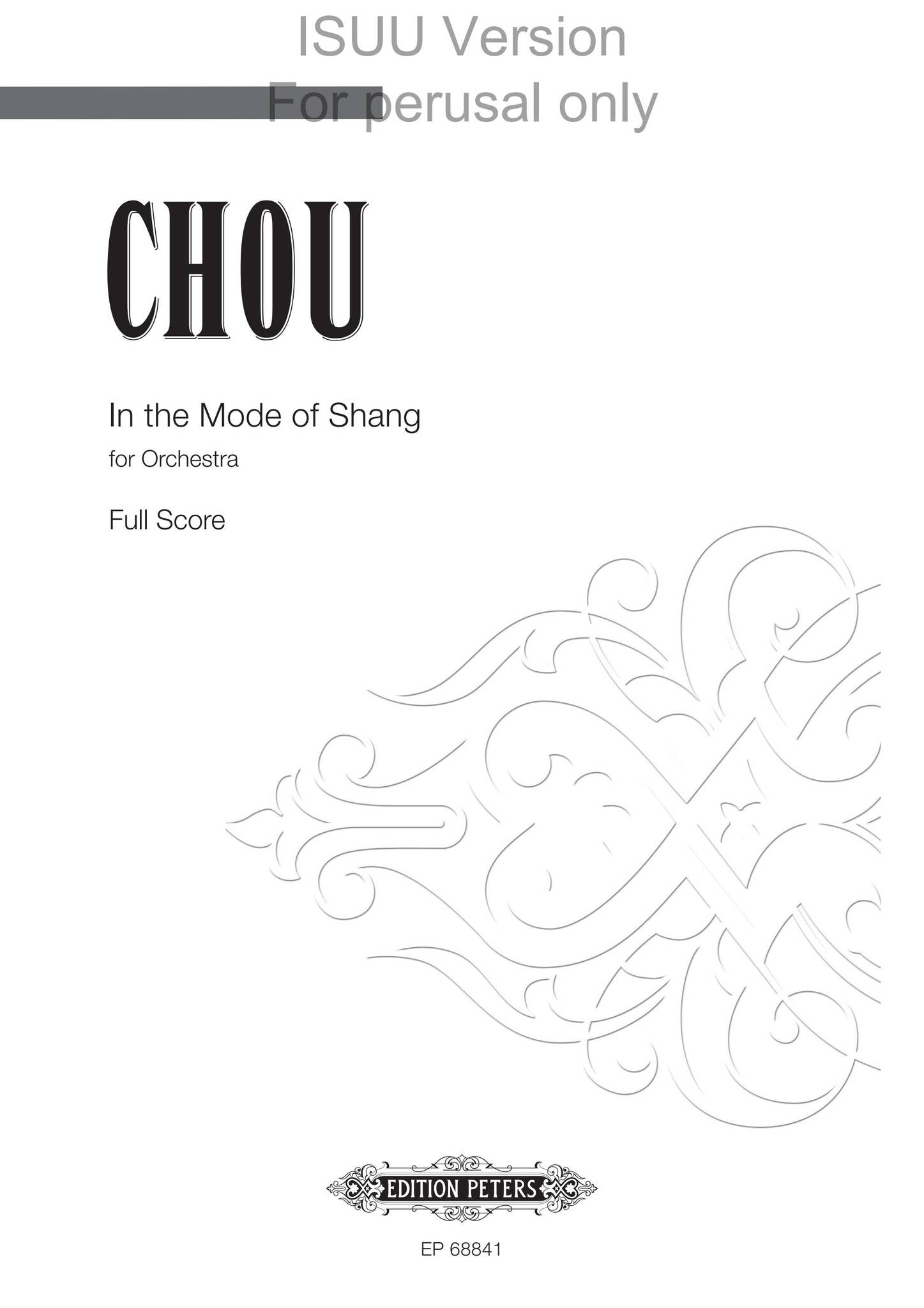 Chou Wen-Chung_In the Mode of Shang_EP68841_Score_ISUU Version - For ...