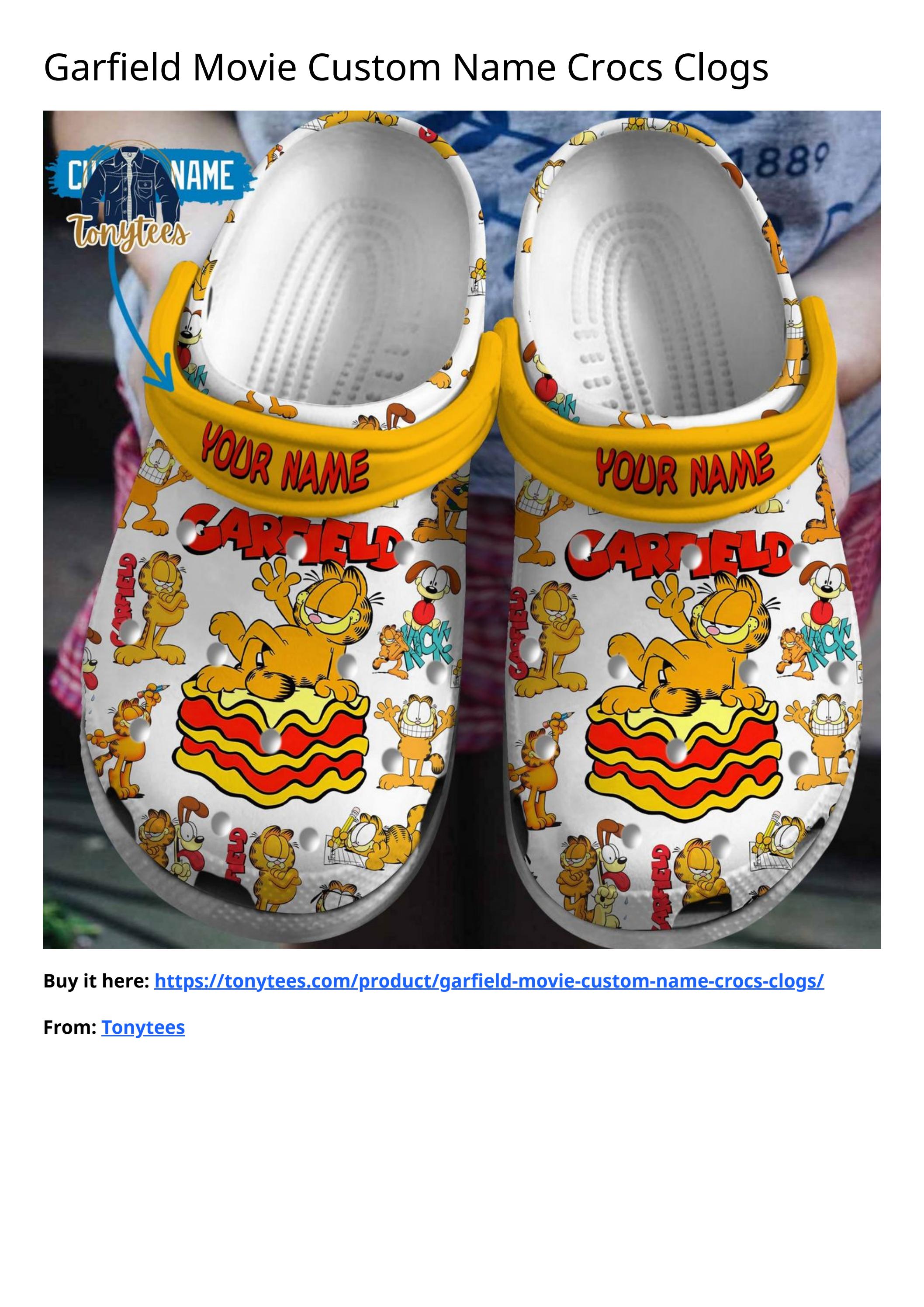 Garfield Movie Custom Name Crocs Clogs by Tonytees Store - Issuu