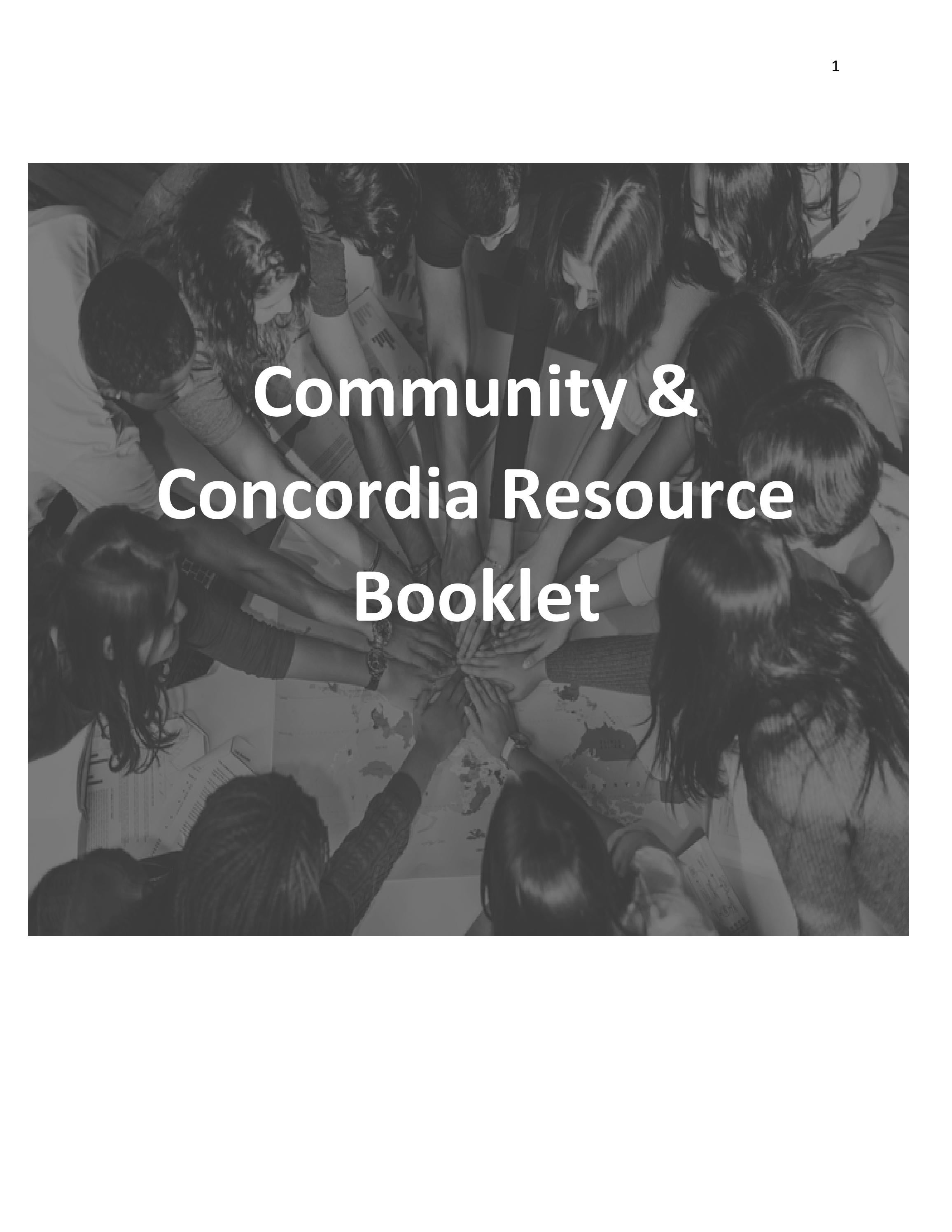 Community Resources Guide by concordiauniversity - Issuu