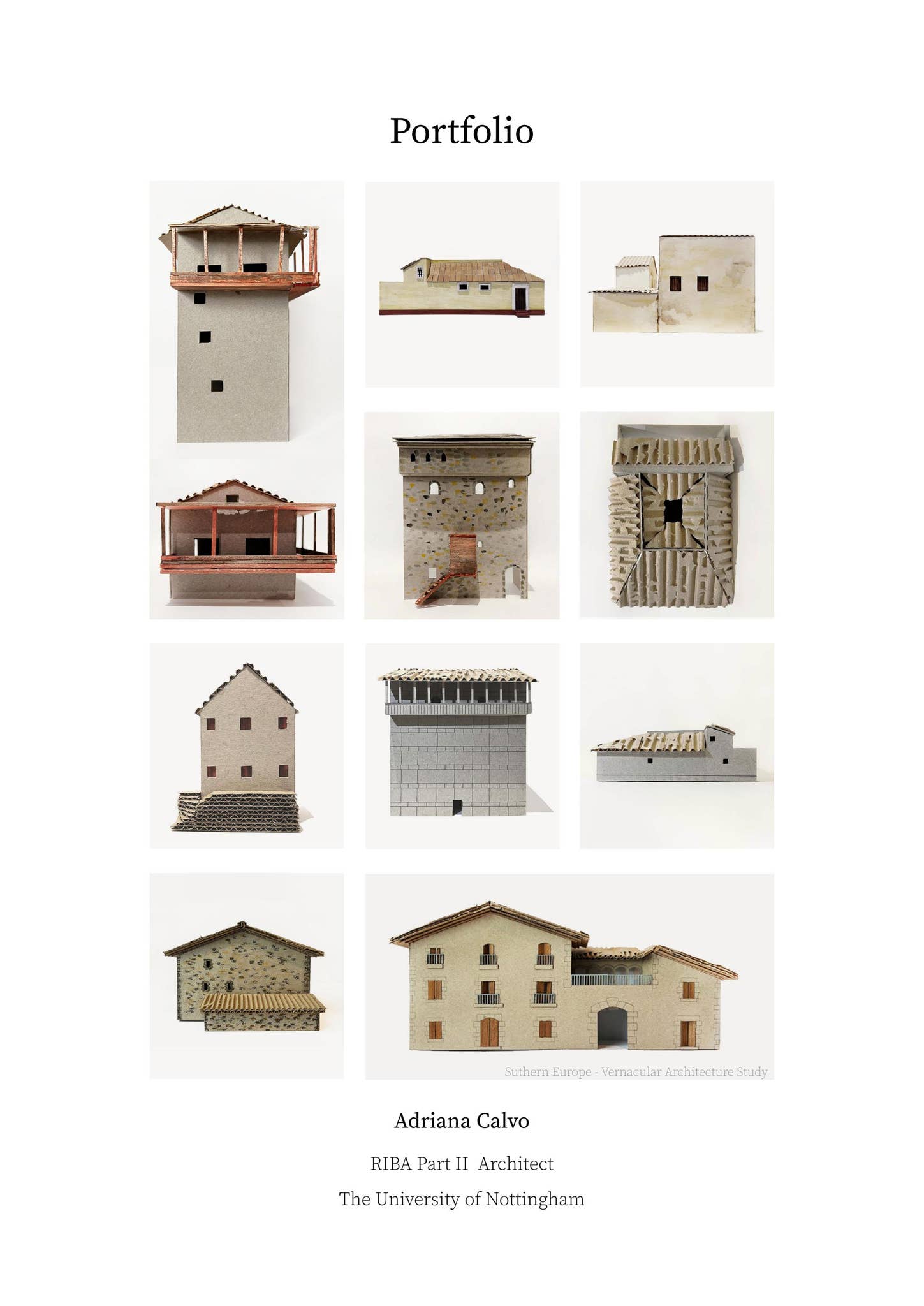 RIBA Part II Architect Portfolio by Adriana Calvo - Issuu