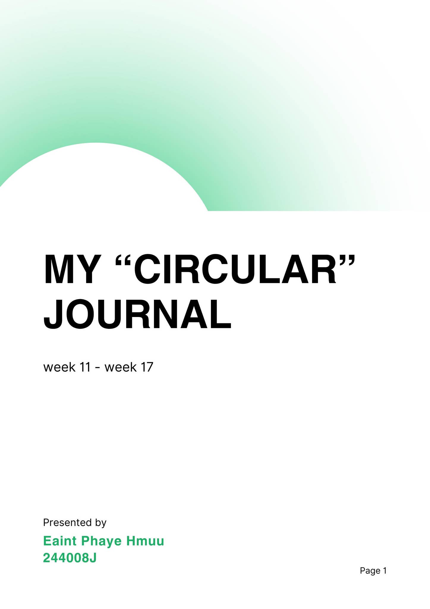 Circular Journal by arielkhit - Issuu