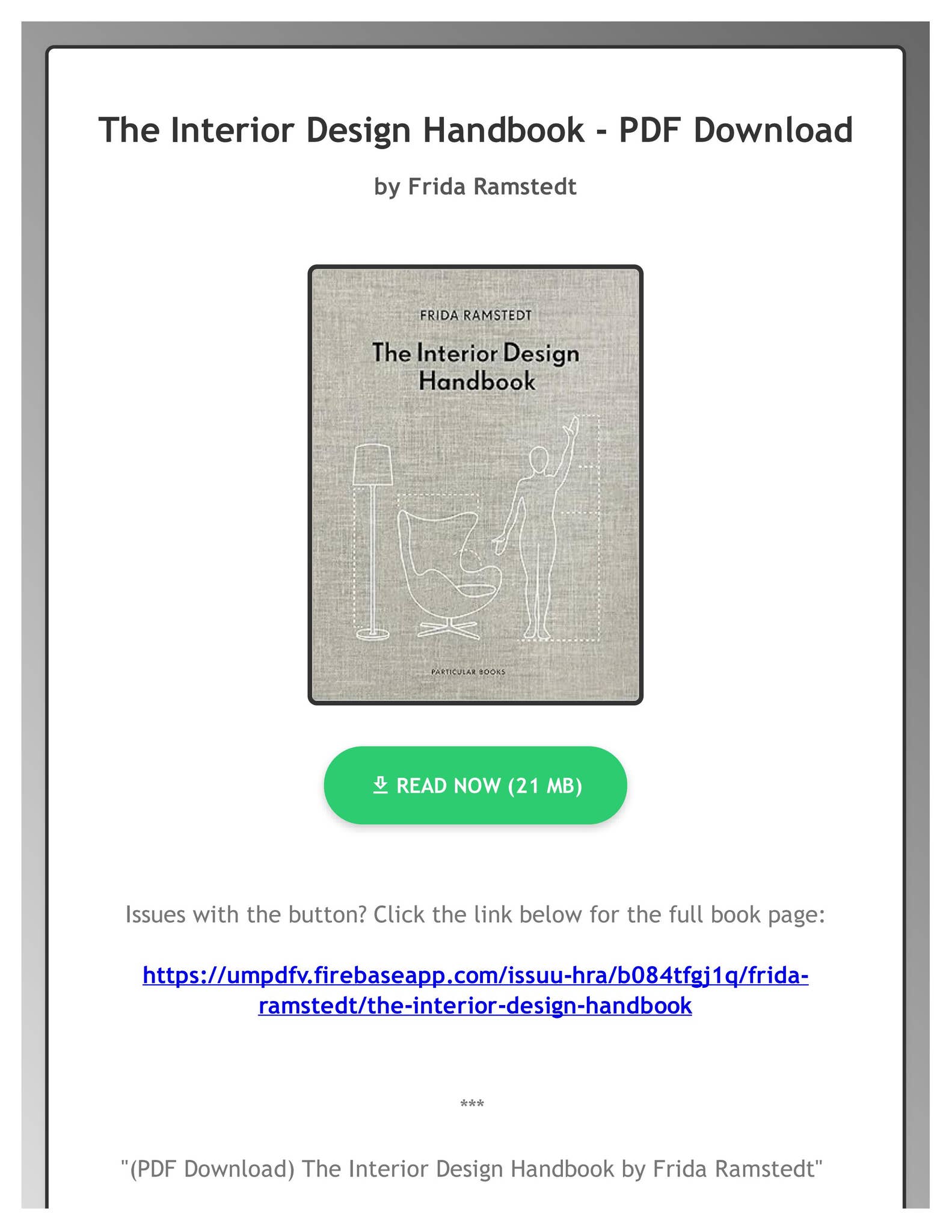 (PDF Download) The Interior Design Handbook by Frida Ramstedt by ...