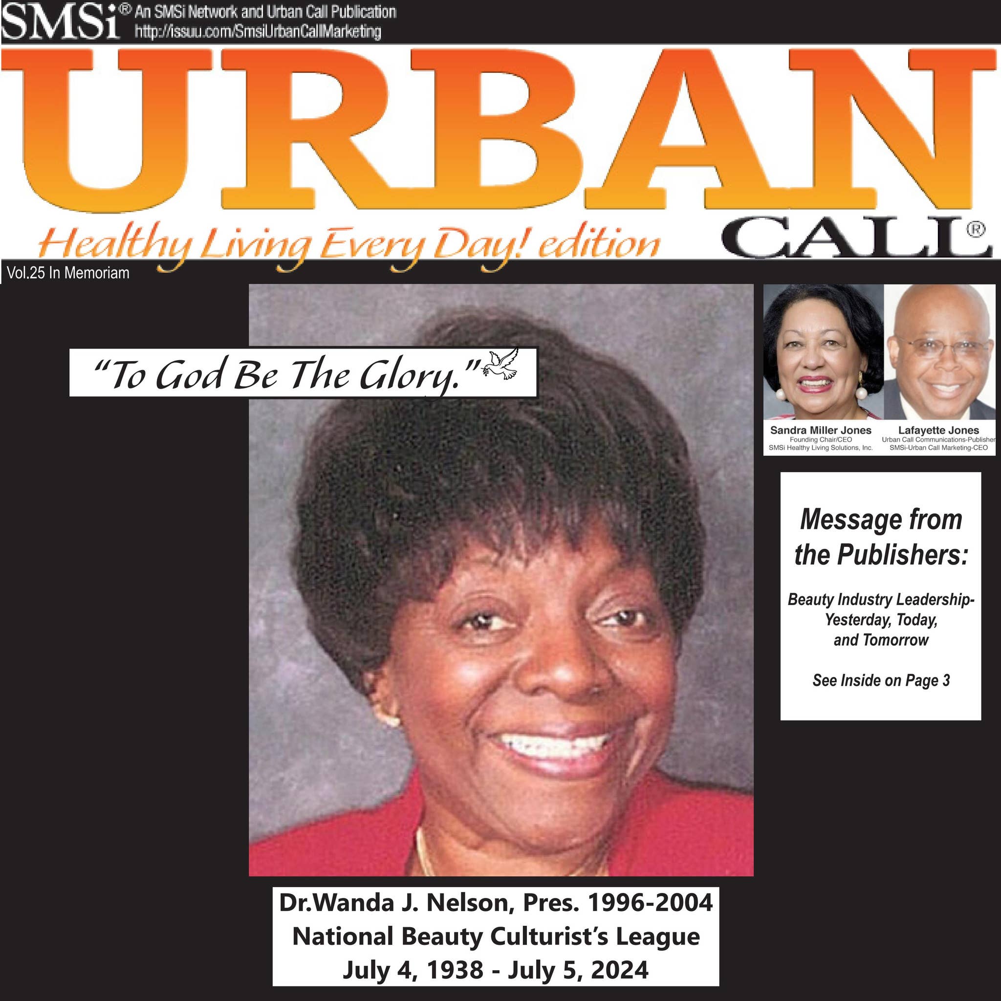 Urban Call In Memoriam Edition Dr. Wanda J. Nelson by SMSi-Urban Call ...