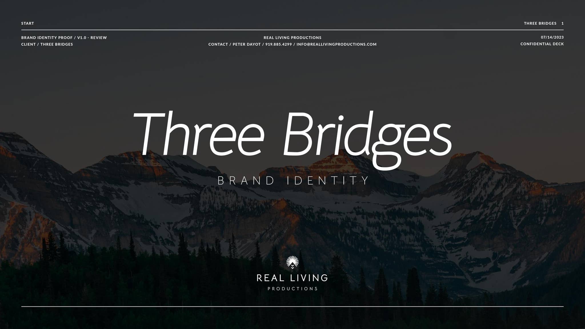 Three Bridges | Brand Identity by Real Living Productions - Issuu