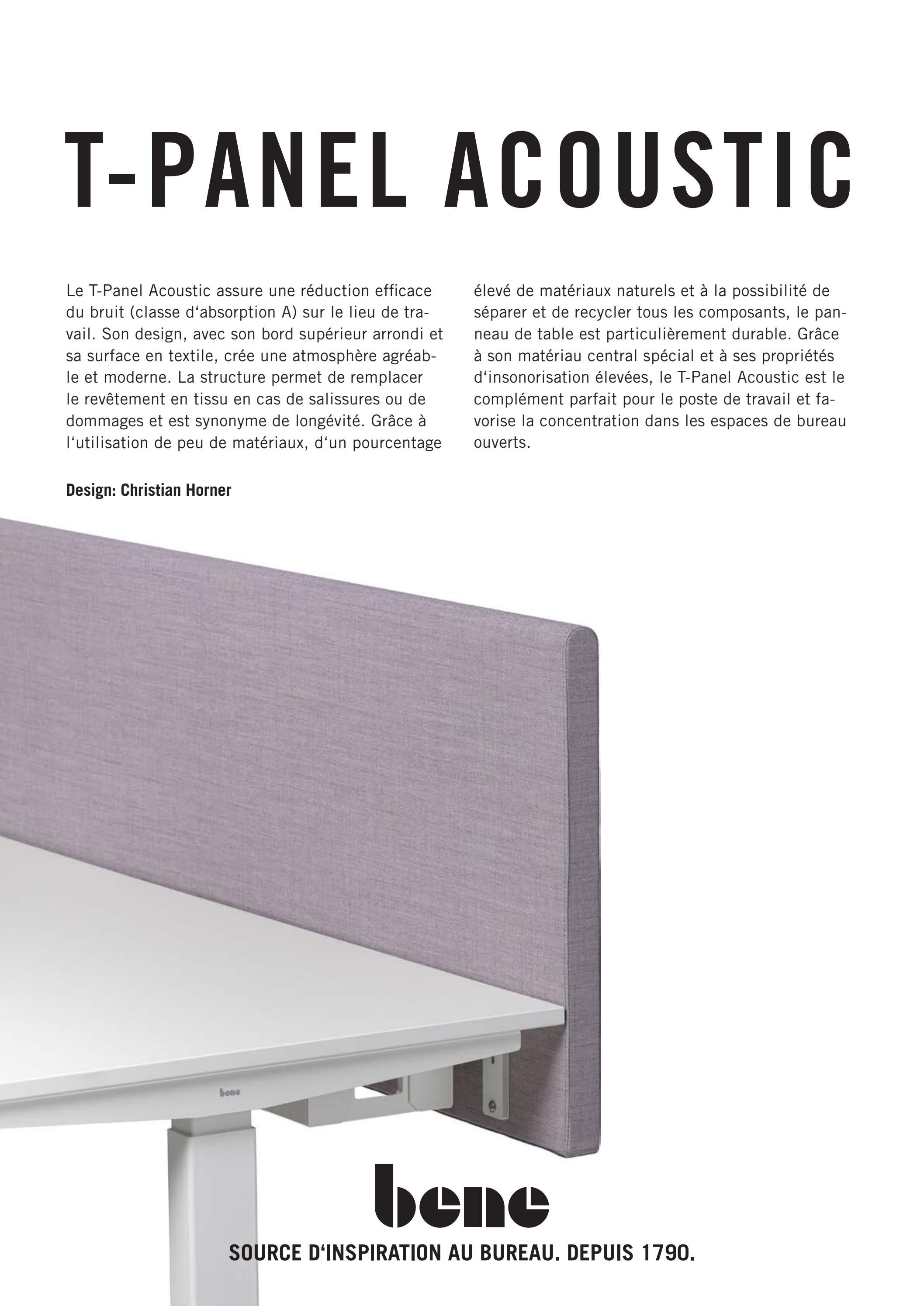 fiche-technique-bene-t-panel-acoustic by Bene Office - Issuu