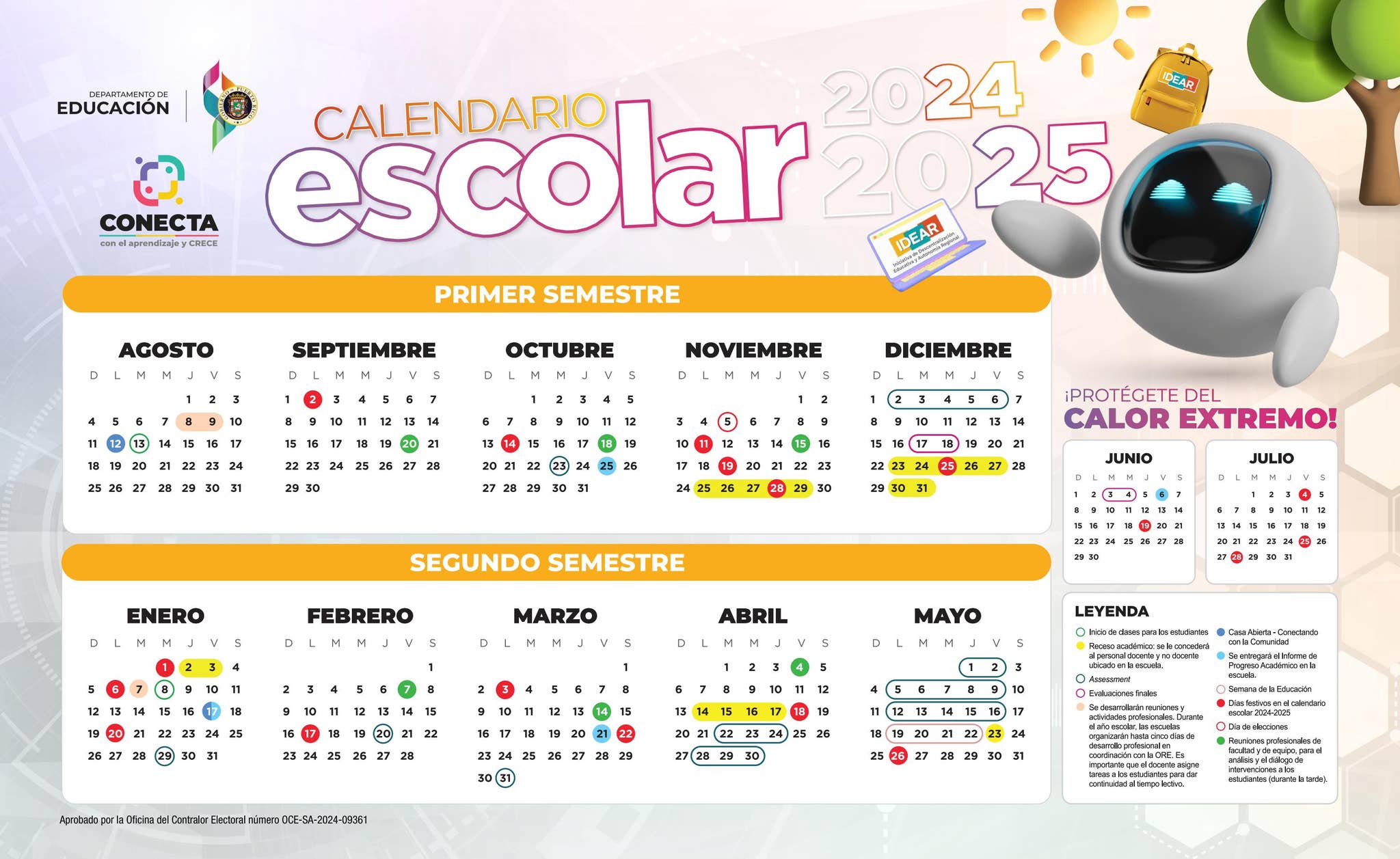 Calendario escolar 2024-2025 by Primera Hora - Issuu