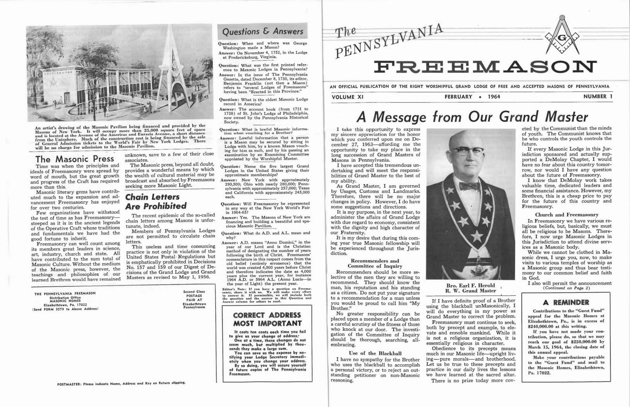 The Pennsylvania Freemason - Winter 1964 by Masonic Village - Issuu