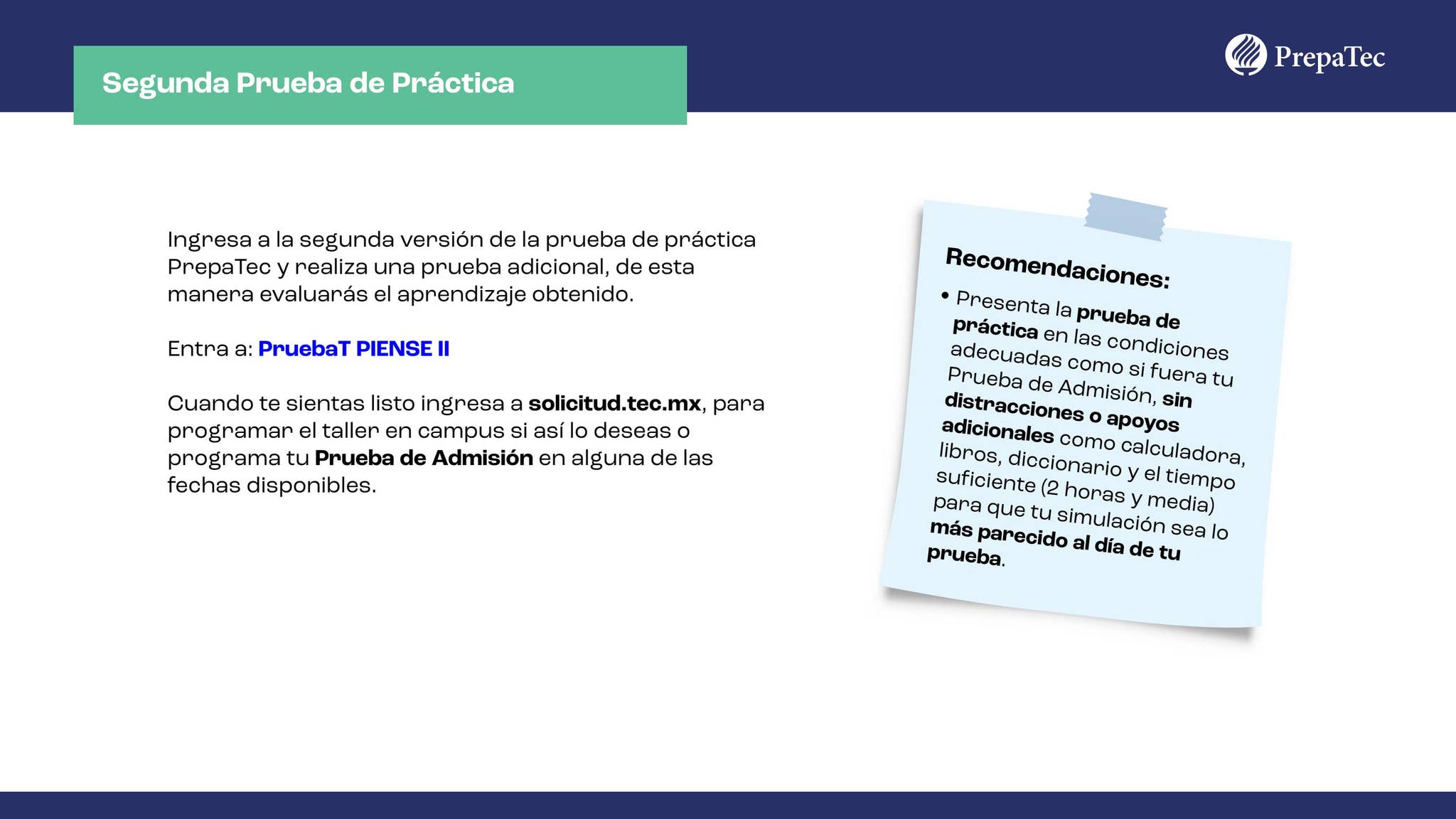 Segunda Prueba de Práctica PIENSE II by Tecnológico de Monterrey - Issuu