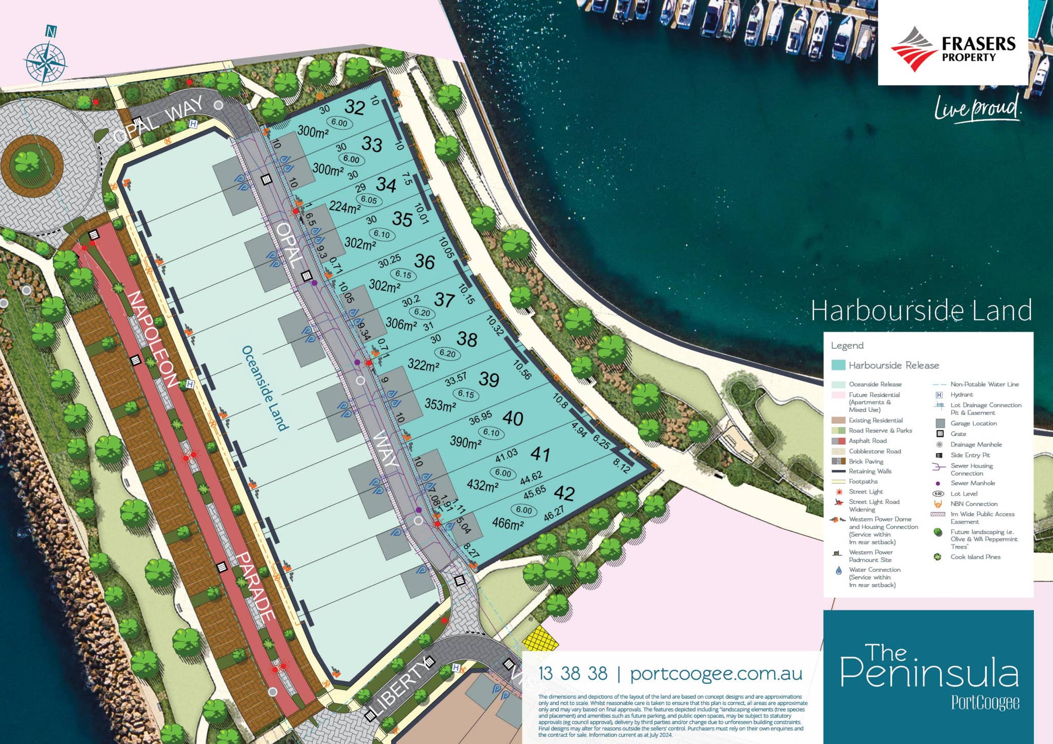 Harbourside Stage Plan - The Peninsula, Port Coogee WA by Frasers ...