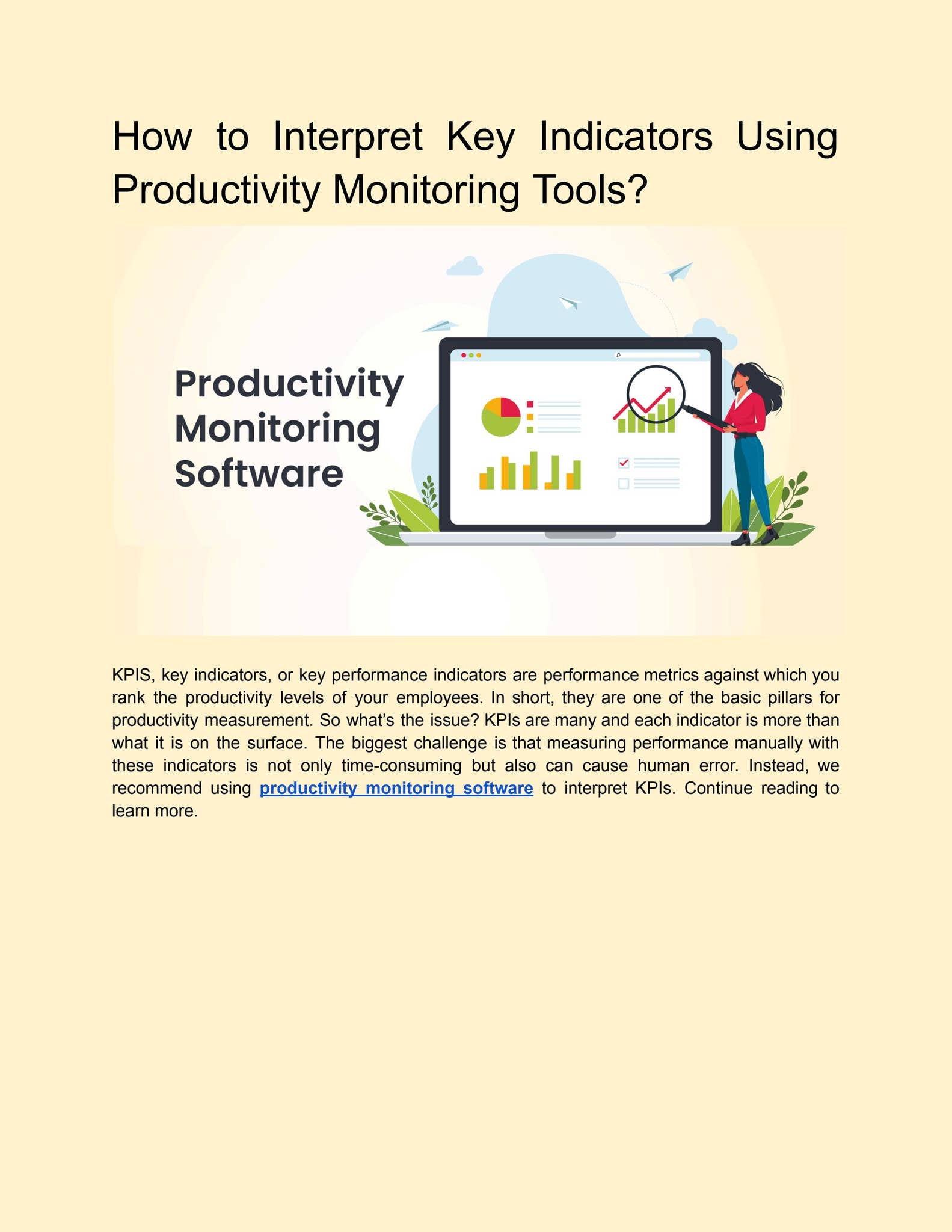 How to Interpret Key Indicators Using Productivity Monitoring Tools? by ...