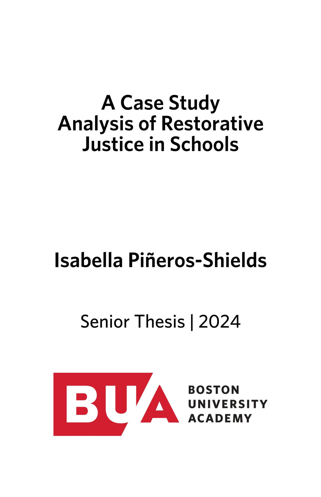 Isabella Piñeros-Shields Senior Thesis 2024 by Boston University ...