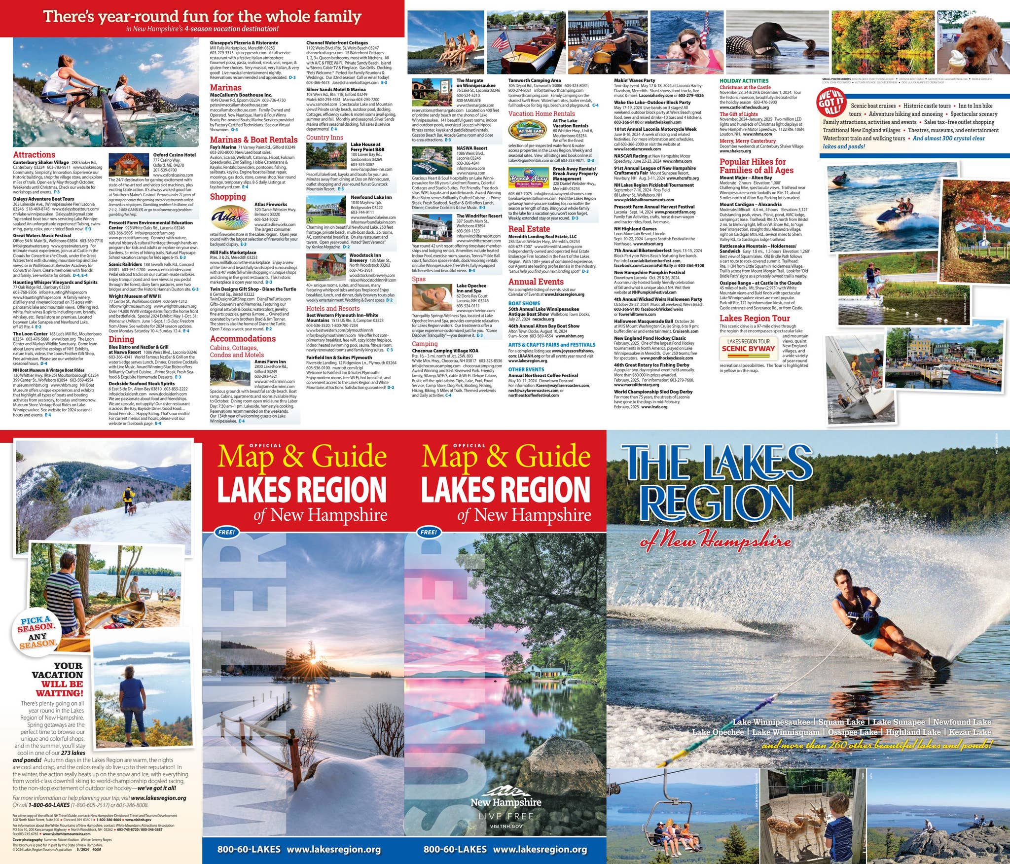 2024 Official NH Lakes Region Map & Guide by lakesregion.org - Issuu