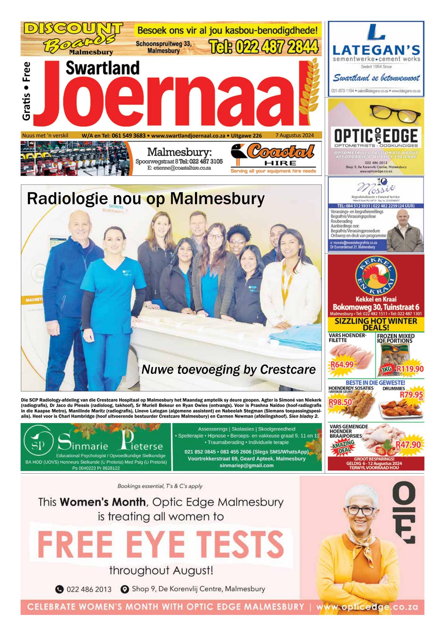 Swartland Joernaal 7 Augustus 2024 by Swartland Joernaal - Issuu