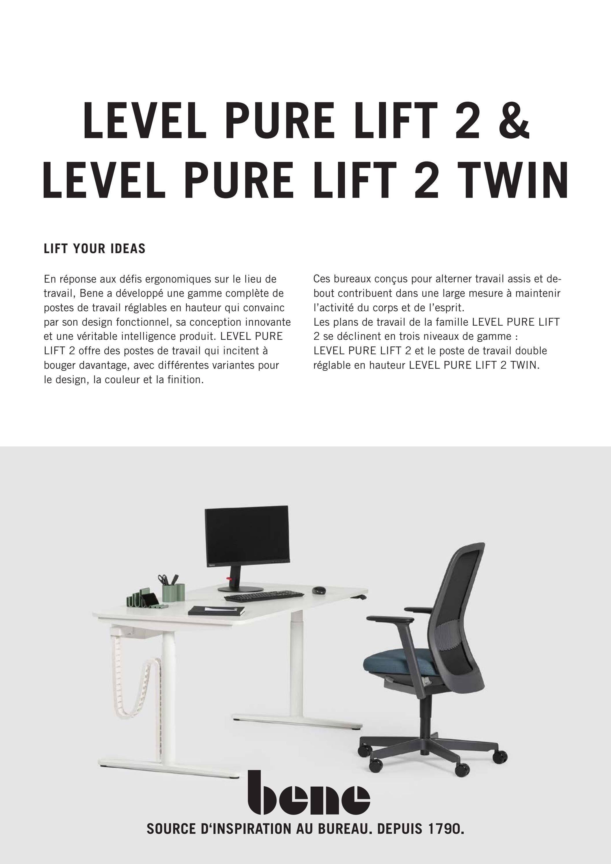 fiche-technique-bene-level-pure-lift-2 by Bene Office - Issuu