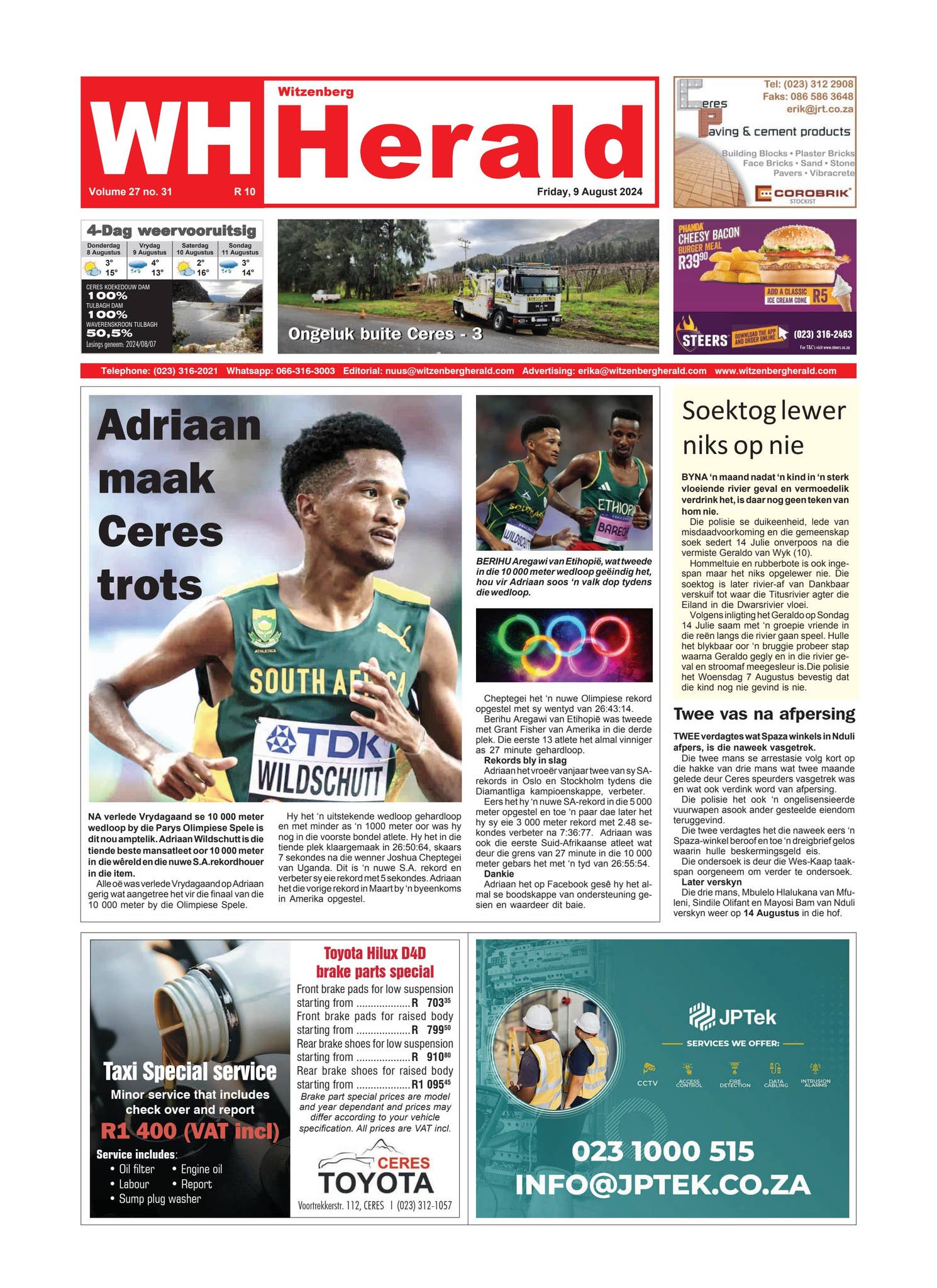 Witzenberg Herald Vol.27 no.31(Online Weergawe) by Witzenberg Herald ...