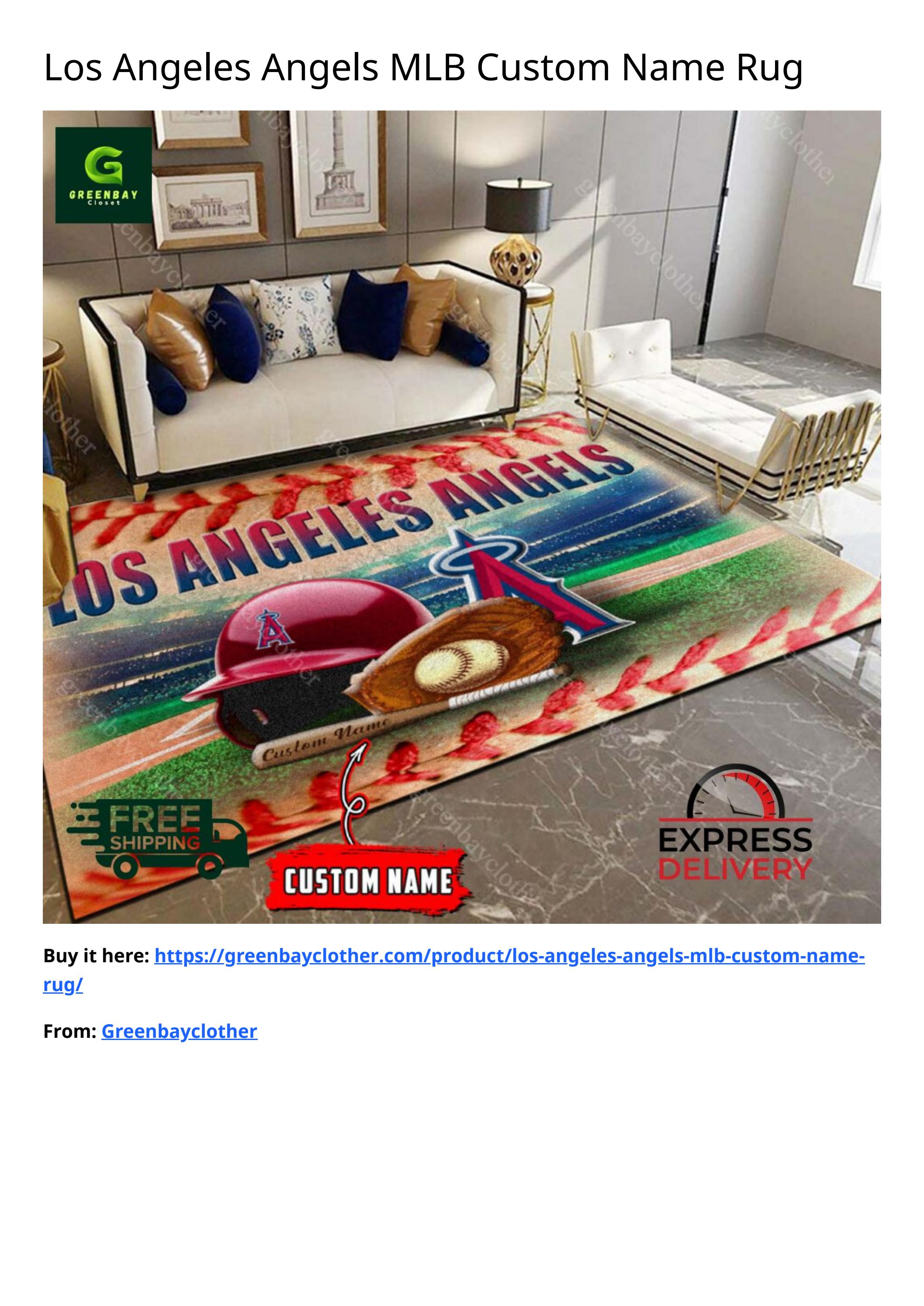 Los Angeles Angels MLB Custom Name Rug by Tonytees Store - Issuu