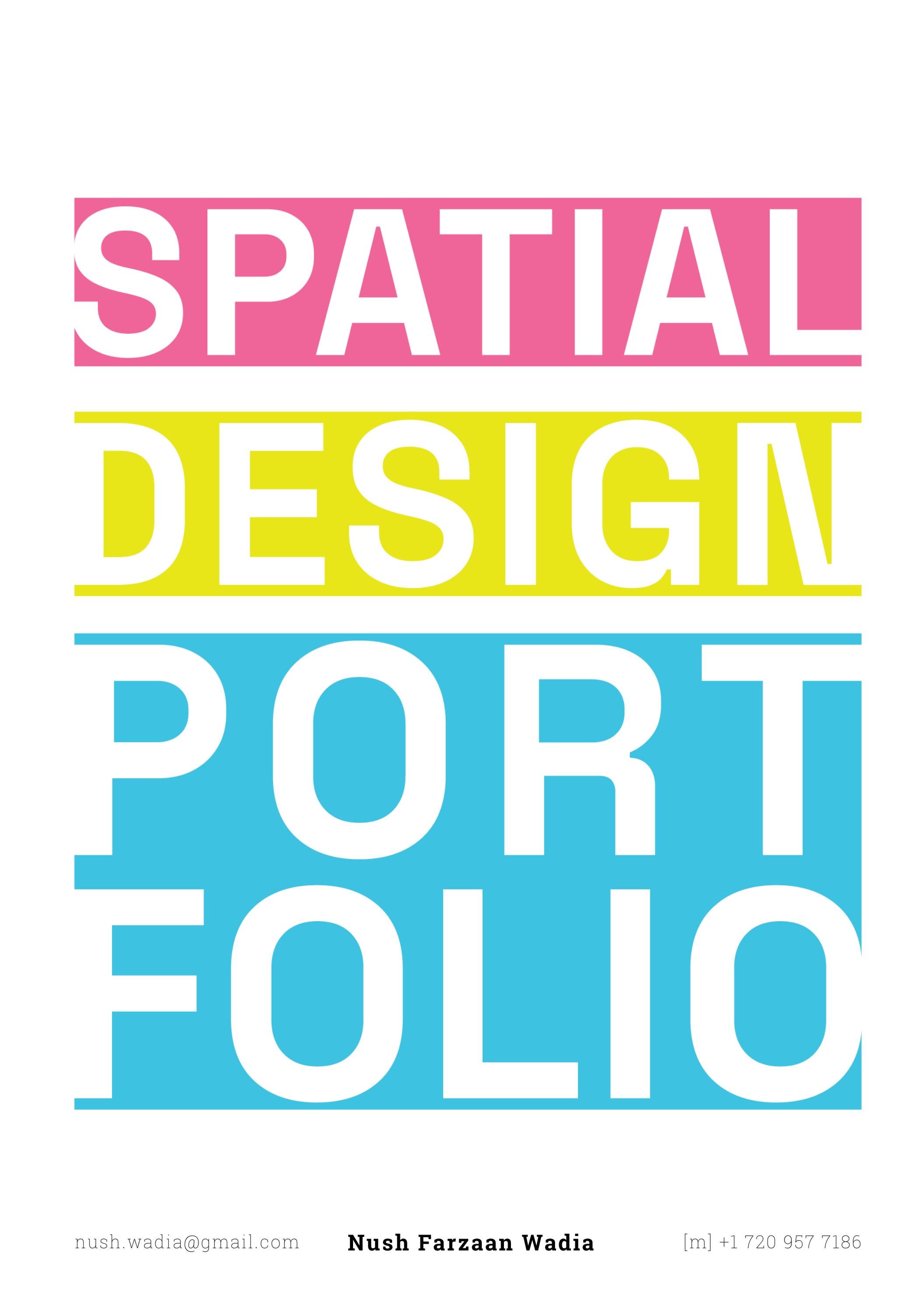 Spatial Design Portfolio by Nush Wadia - Issuu