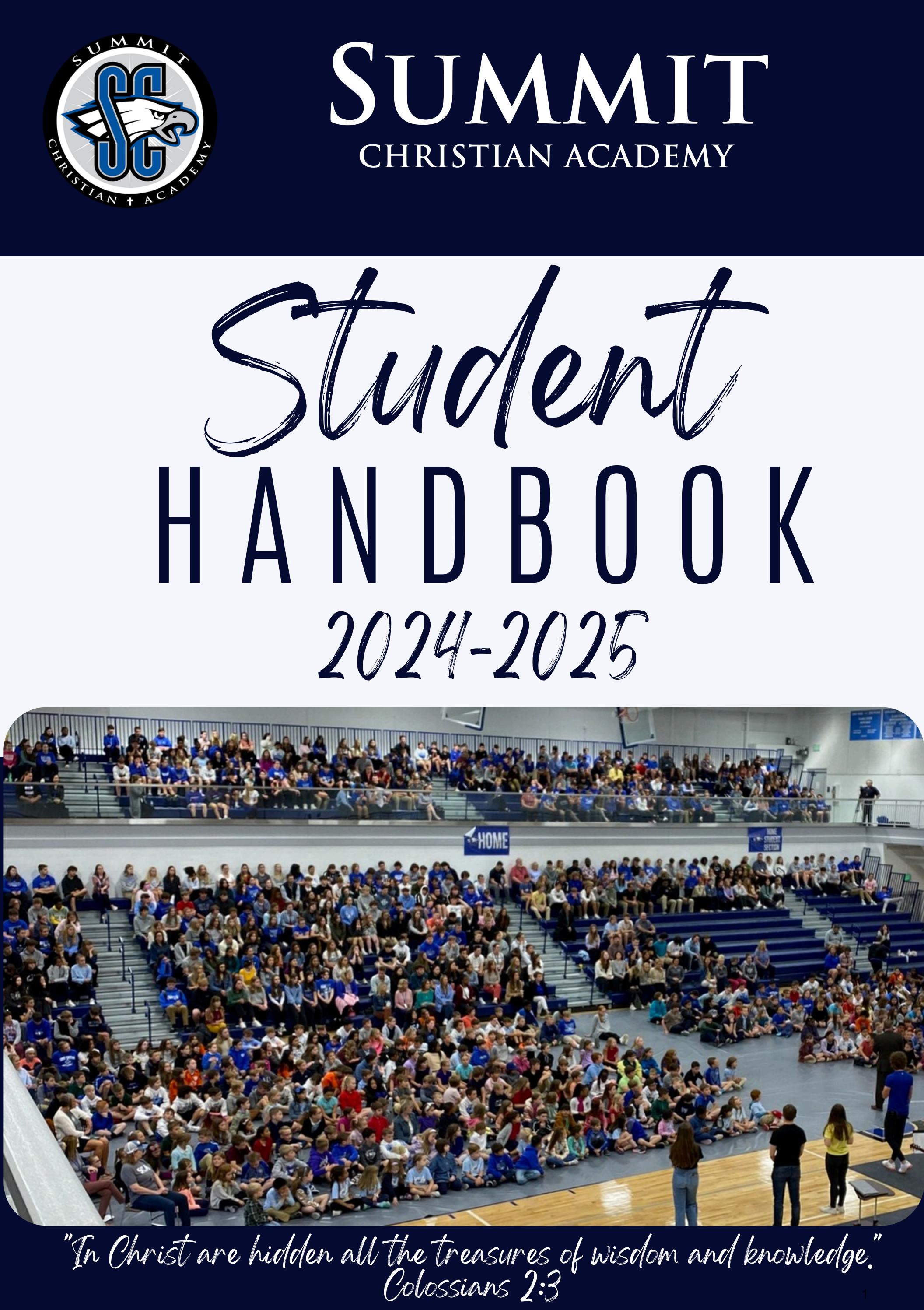 2024-25 Student Handbook by SummitChristianAcademy - Issuu