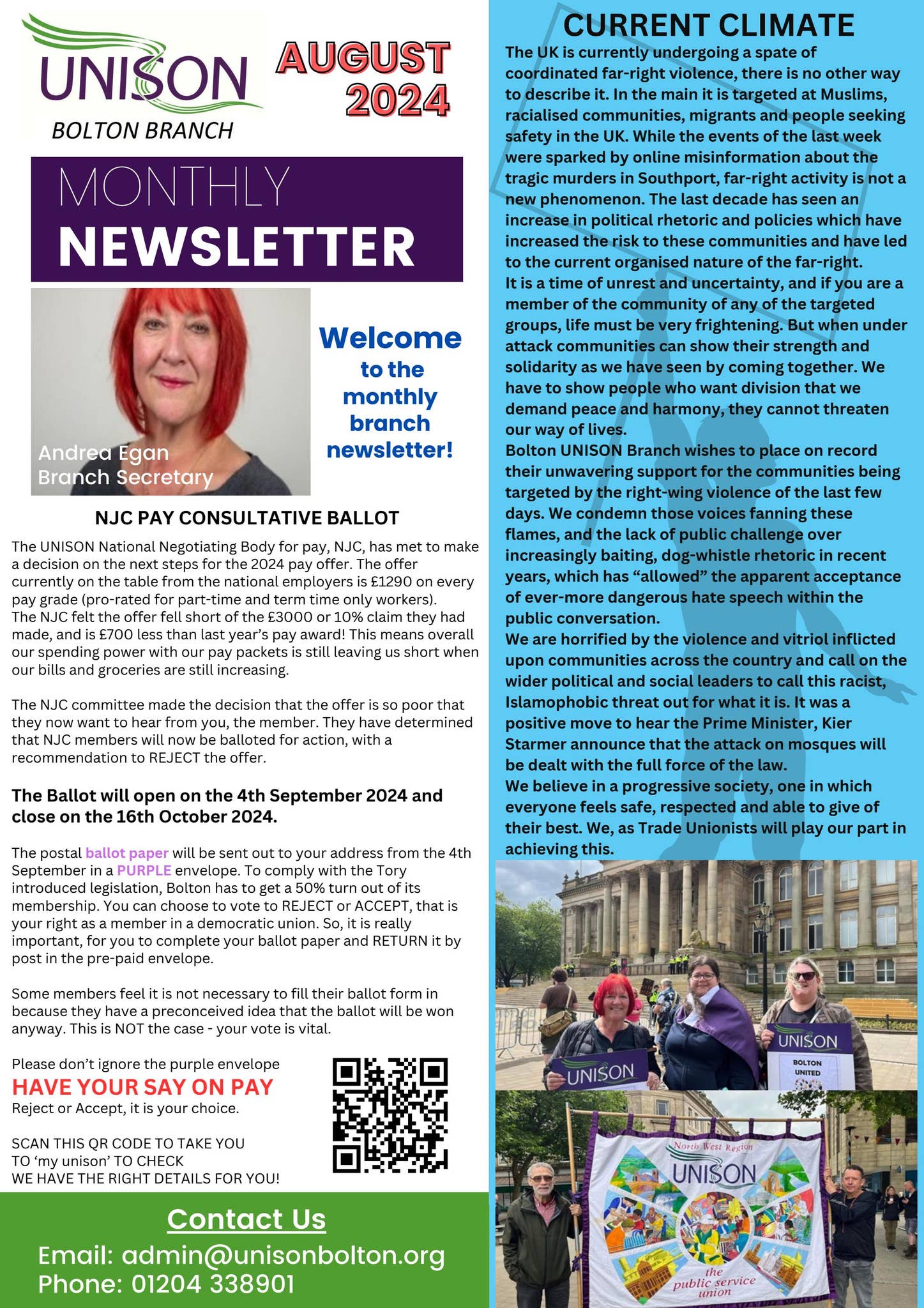 August Branch Newsletter by unisonboltonbranch - Issuu