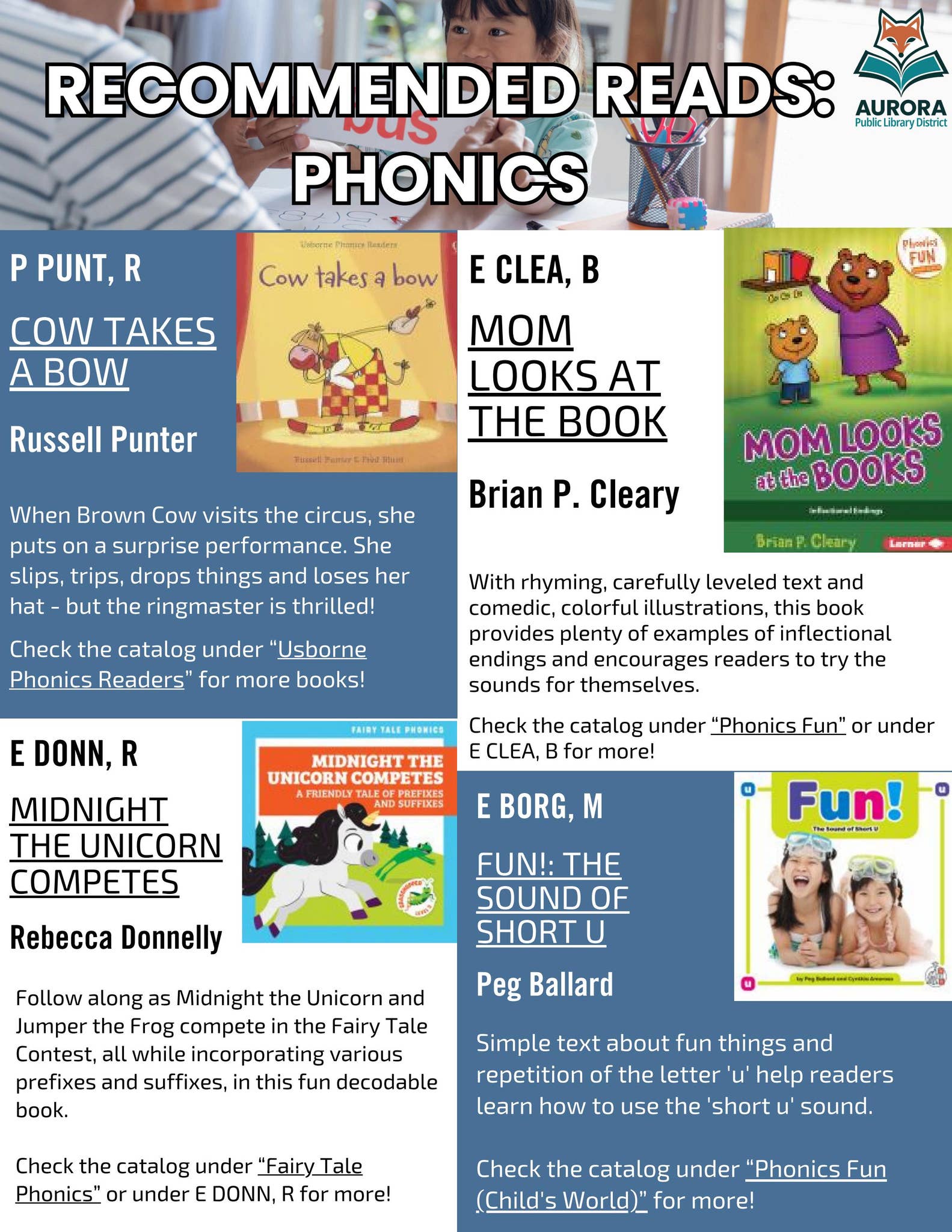 Phonics by Aurora Public Library District, IL - Issuu