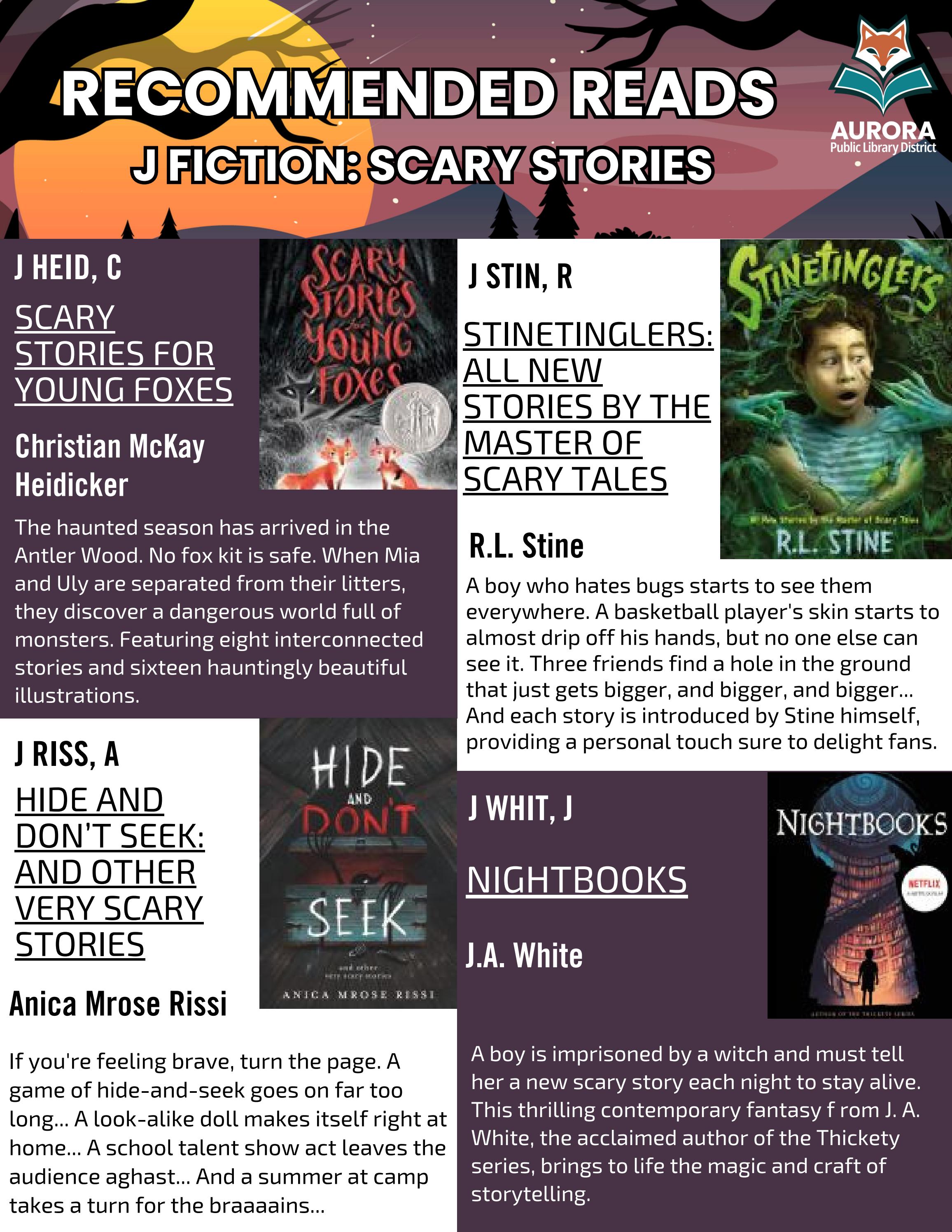 J Fiction Scary Stories by Aurora Public Library District, IL - Issuu