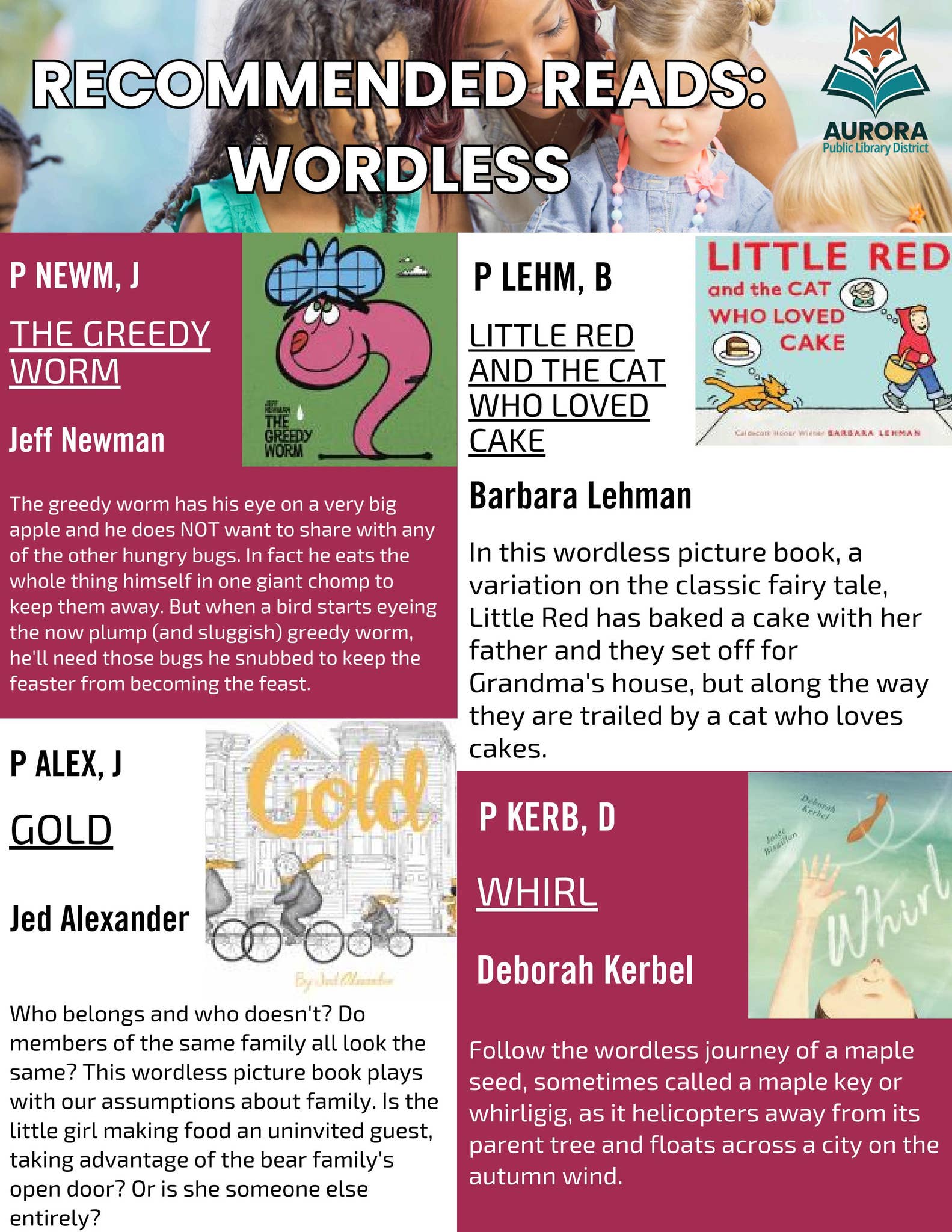 Wordless Picture Books by Aurora Public Library District, IL - Issuu